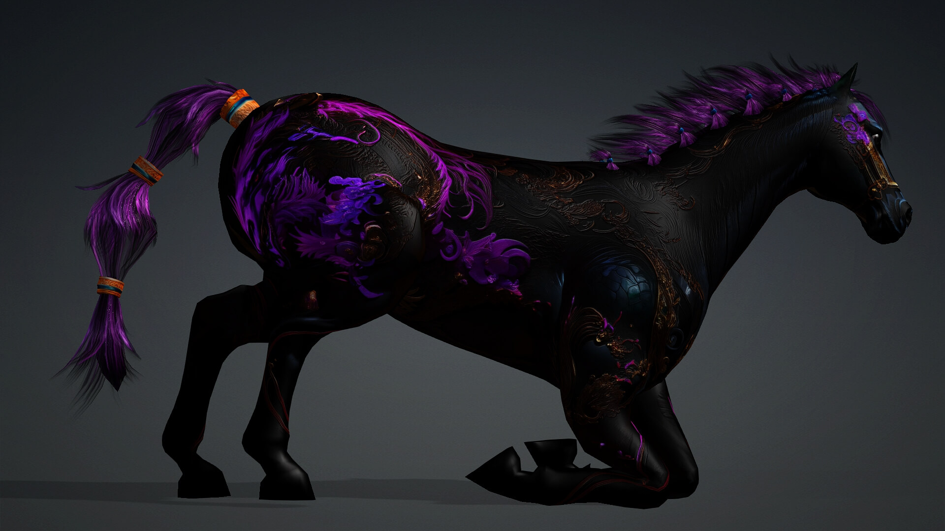 Horse-E3 Animated 3D Animation by Animated3d