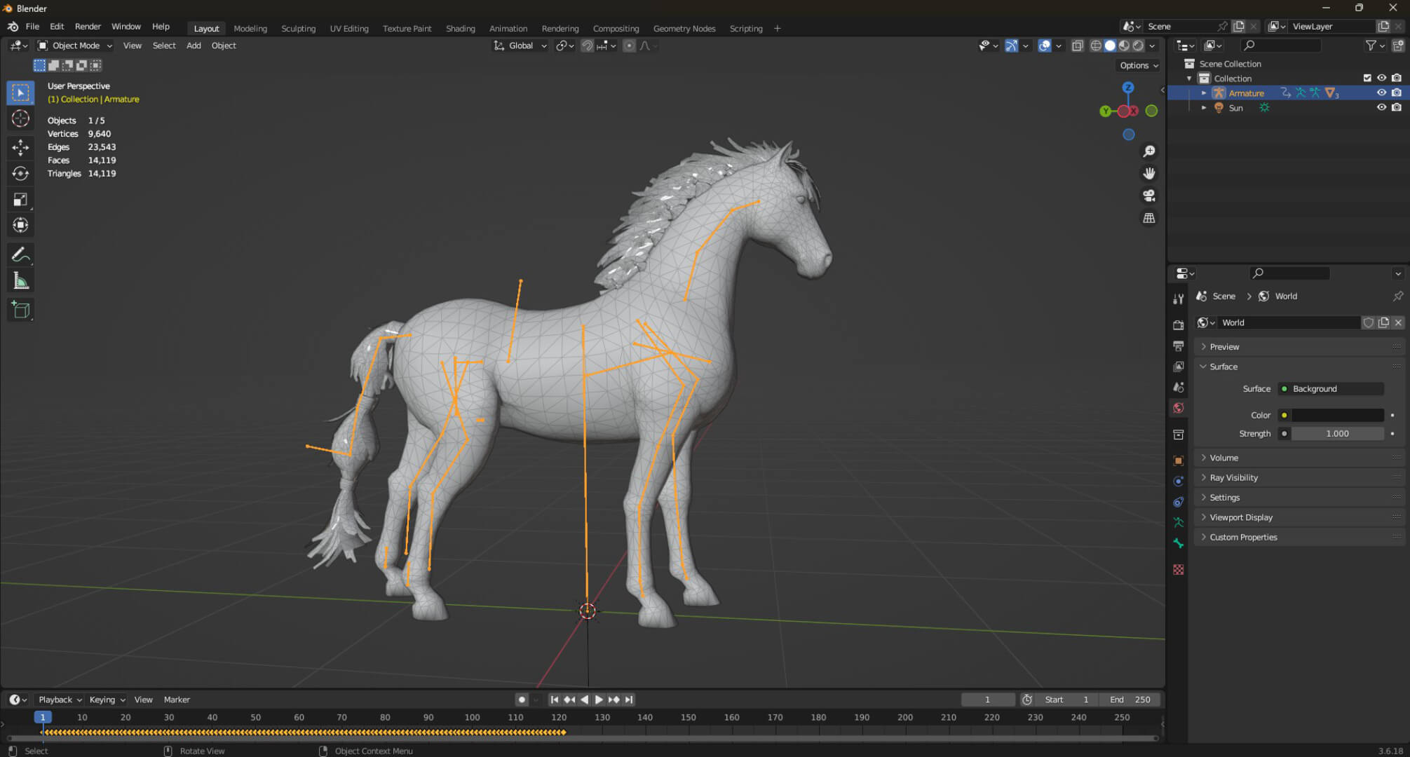 Horse-E3 Animated 3D Animation by Animated3d