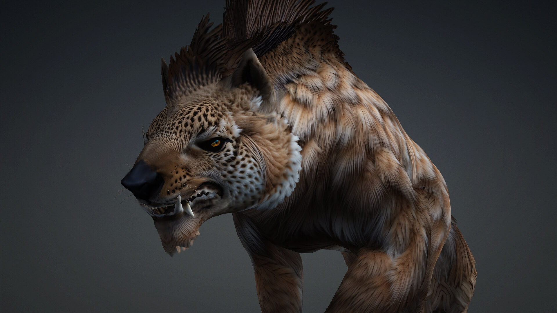 Hyena-B1-Animated 3D Animation by Animated3d
