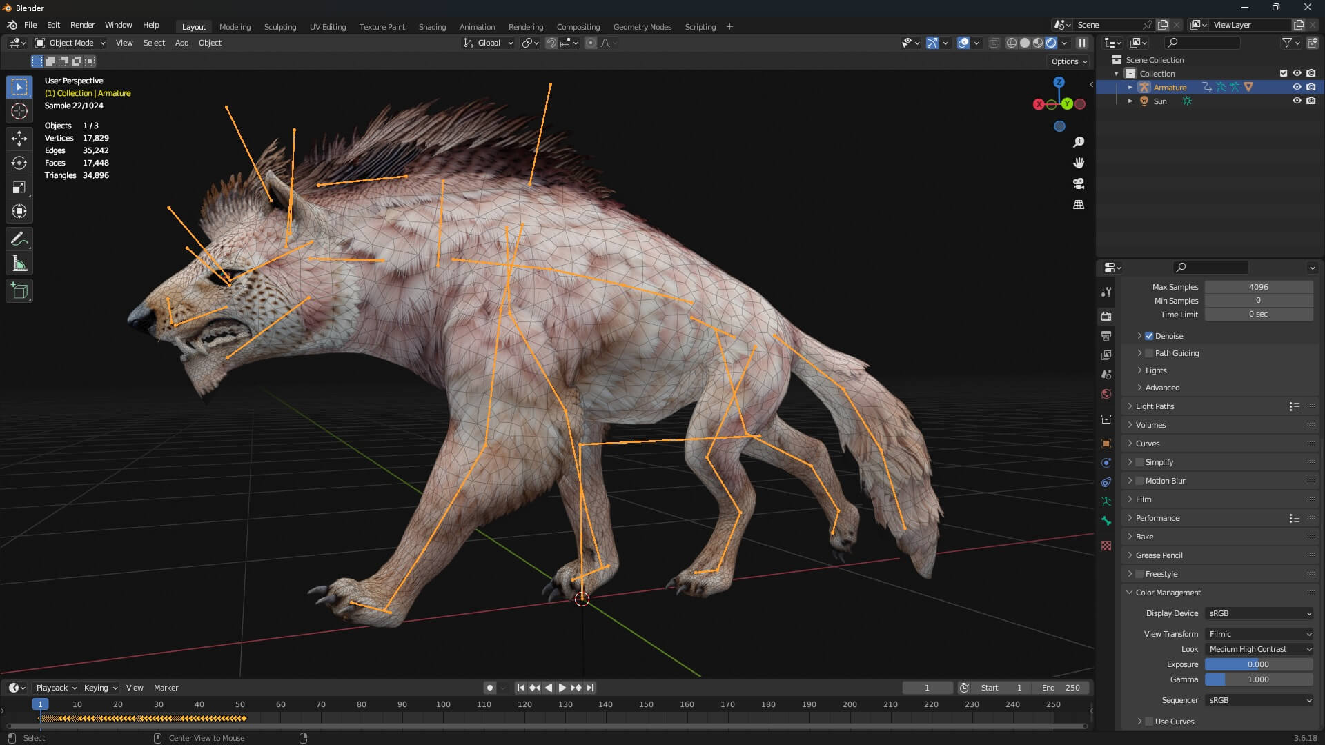 Hyena-B2-Animated 3D Animation by Animated3d