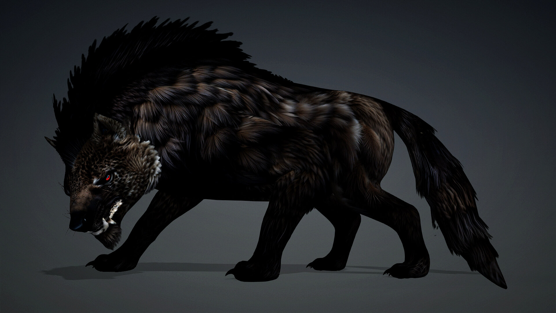 Hyena-B3-Animated 3D Animation by Animated3d