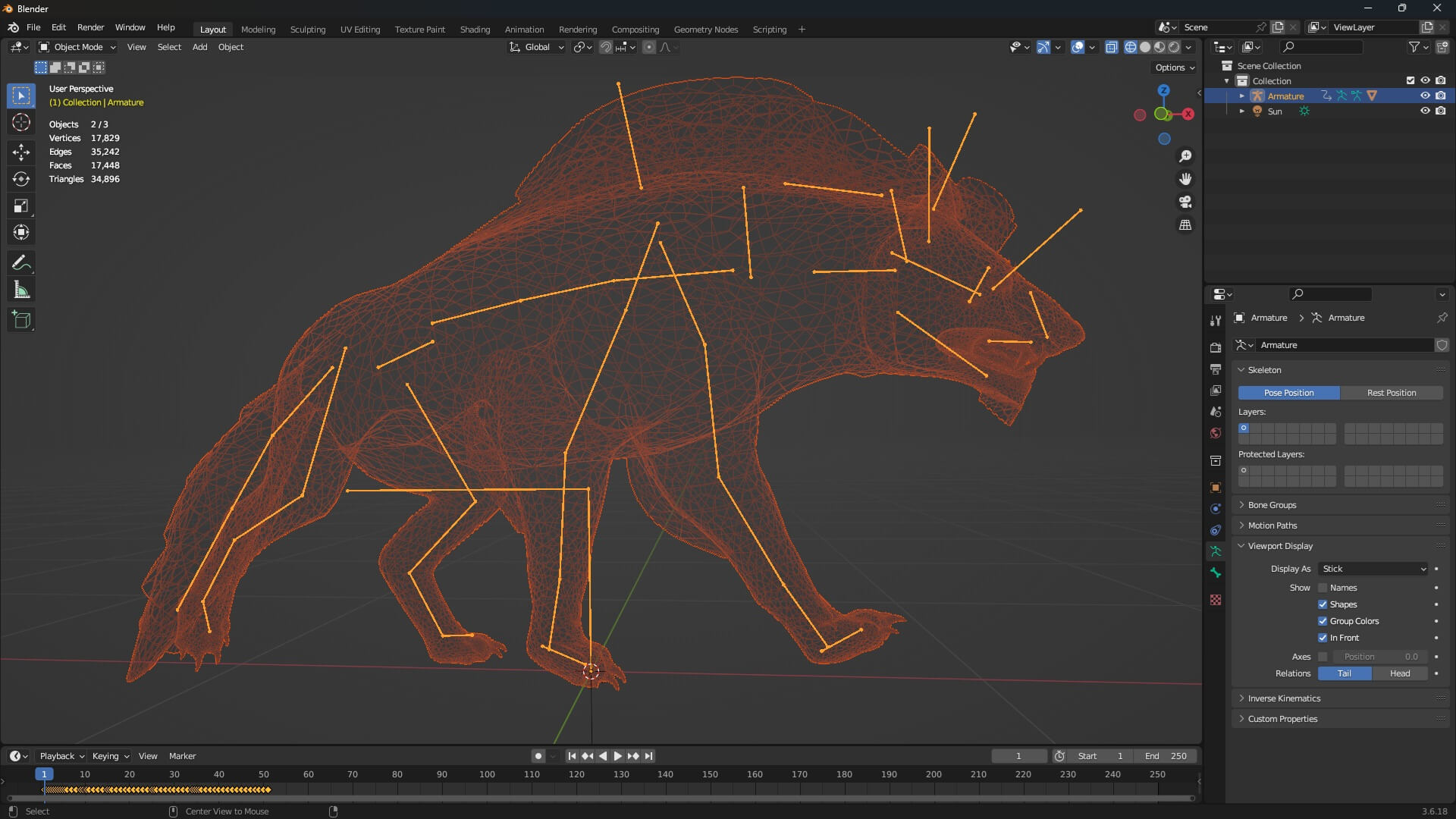 Hyena-B3-Animated 3D Animation by Animated3d