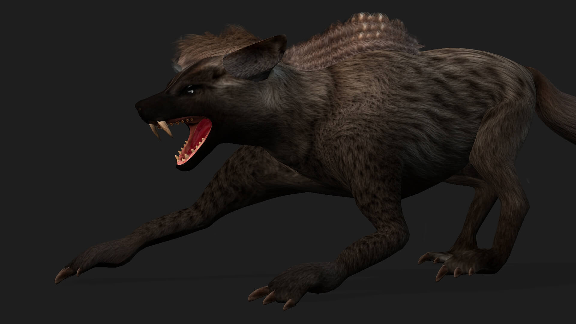 Hyenas A1 Animated - Free 3D Model by Animated3d