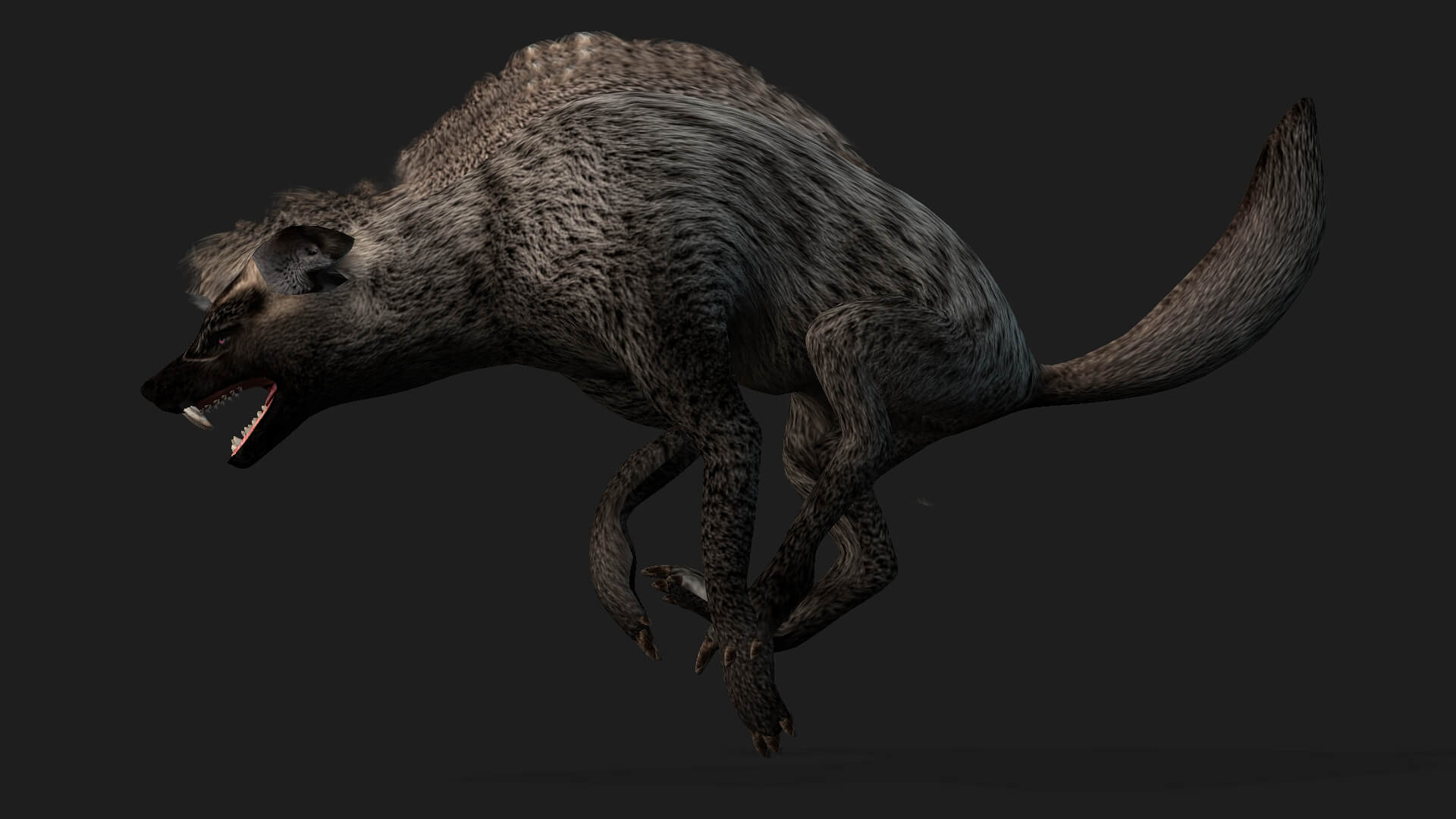 Hyenas A2 Animated - Free 3D Model by Animated3d