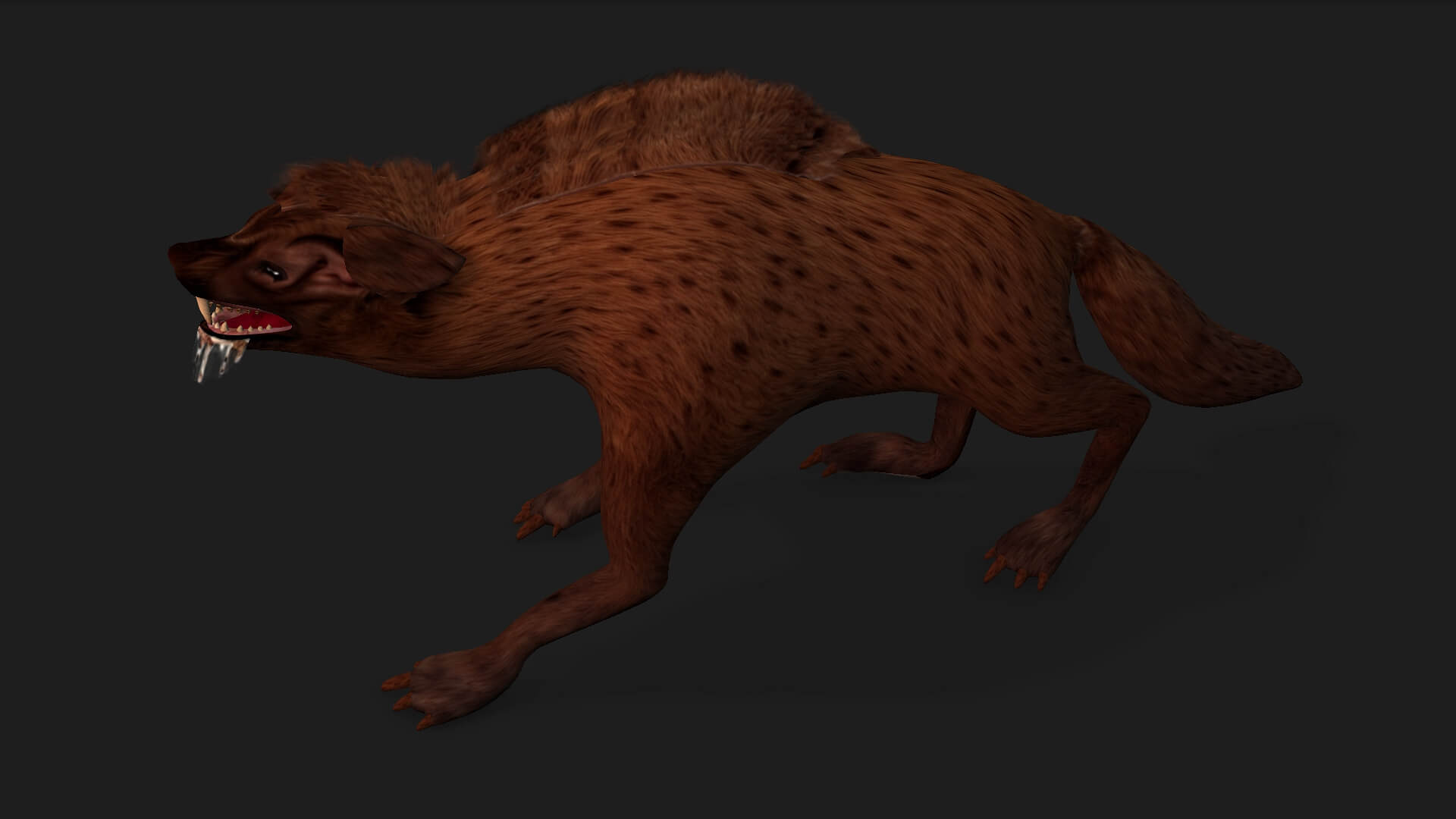 Hyenas A3 Animated - Free 3D Model by Animated3d