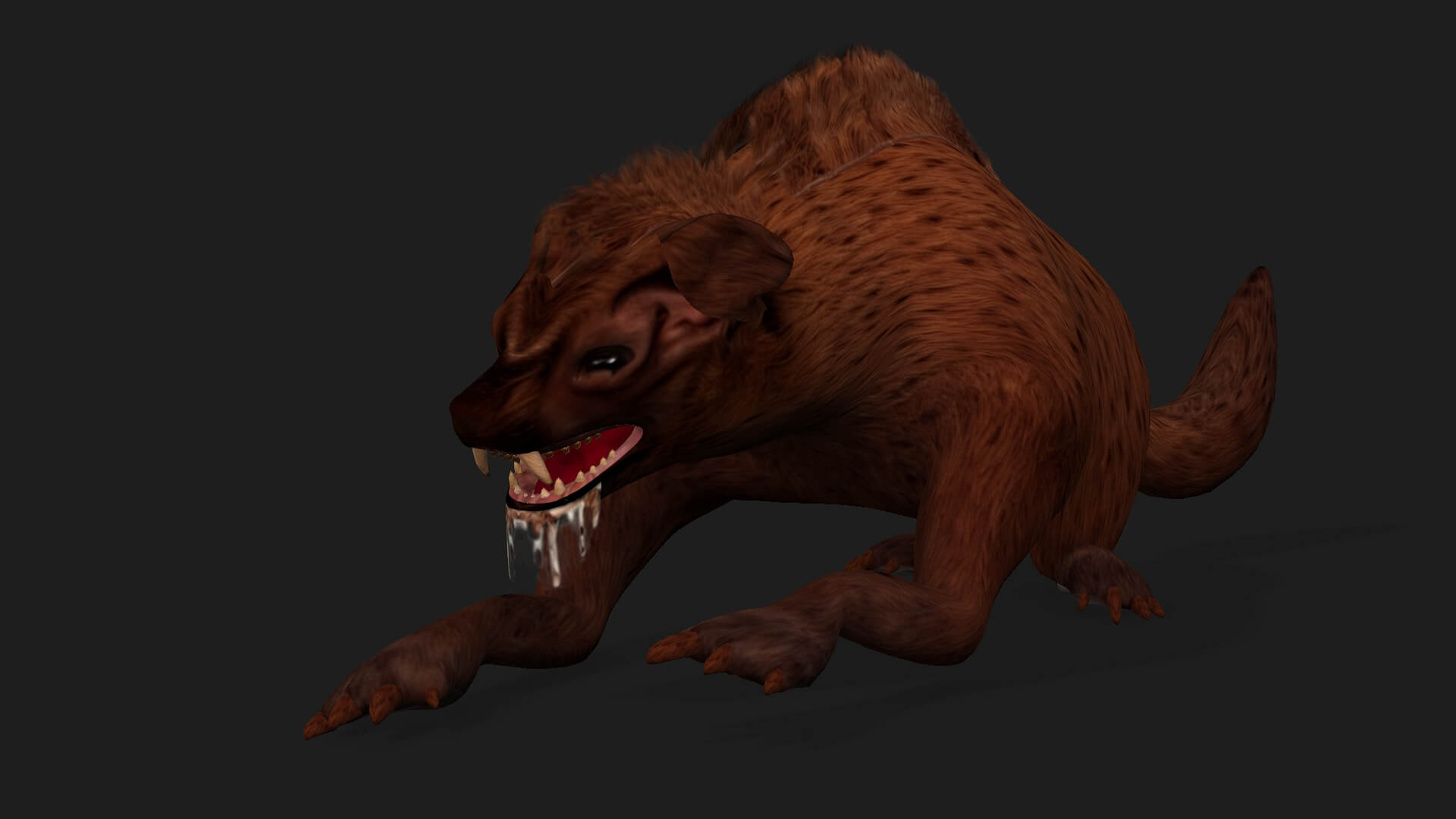 Hyenas A3 Animated - Free 3D Model by Animated3d