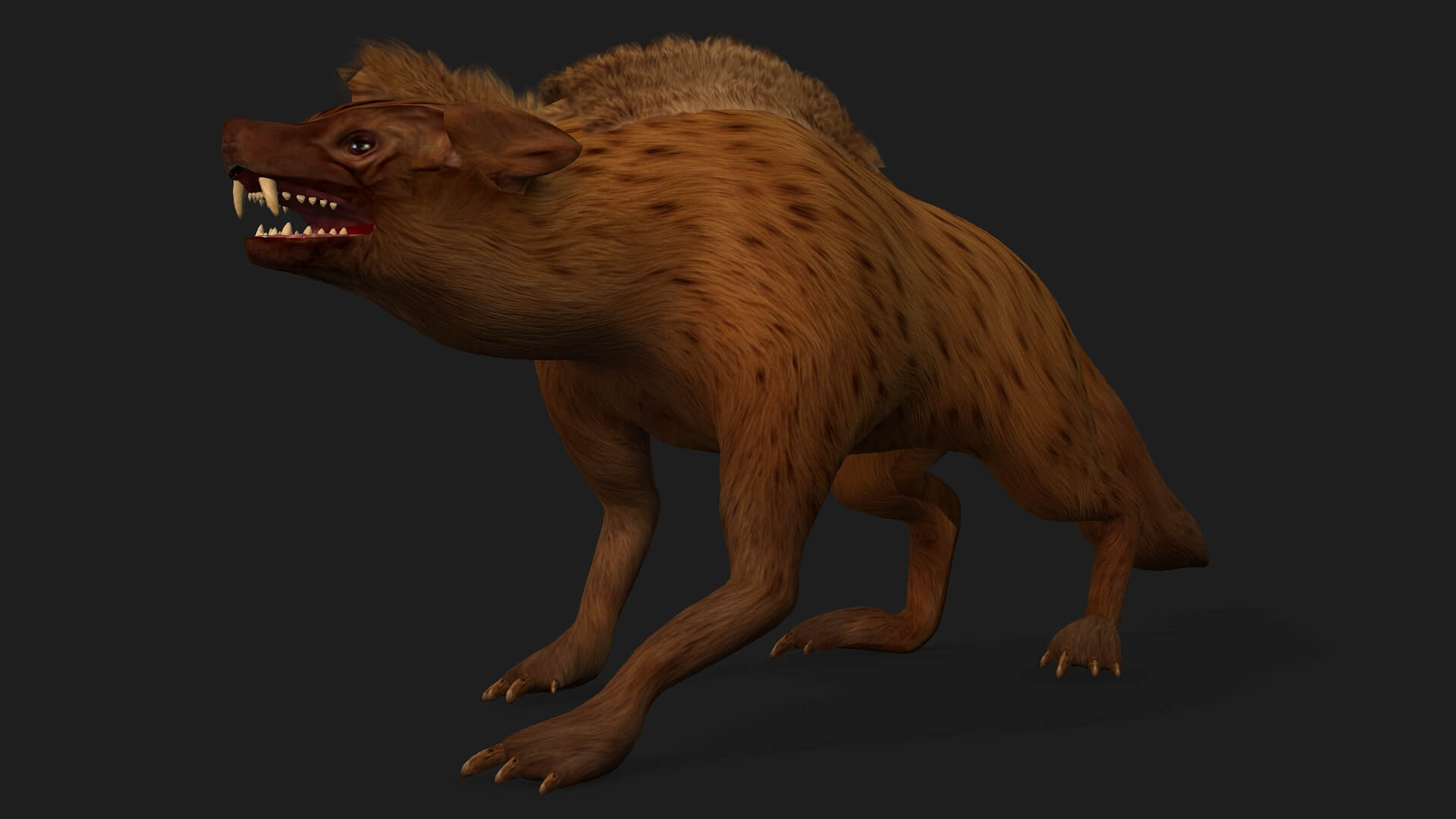 Hyenas A4 Animated - Free 3D Model by Animated3d