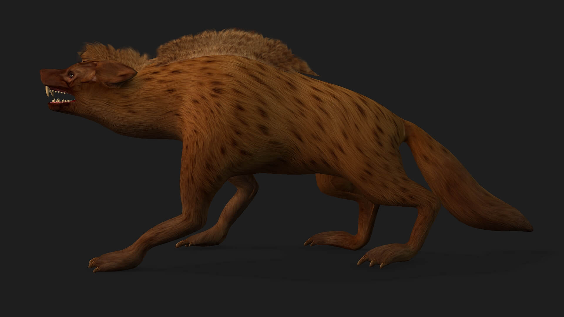 Hyenas A4 Animated - Free 3D Model by Animated3d