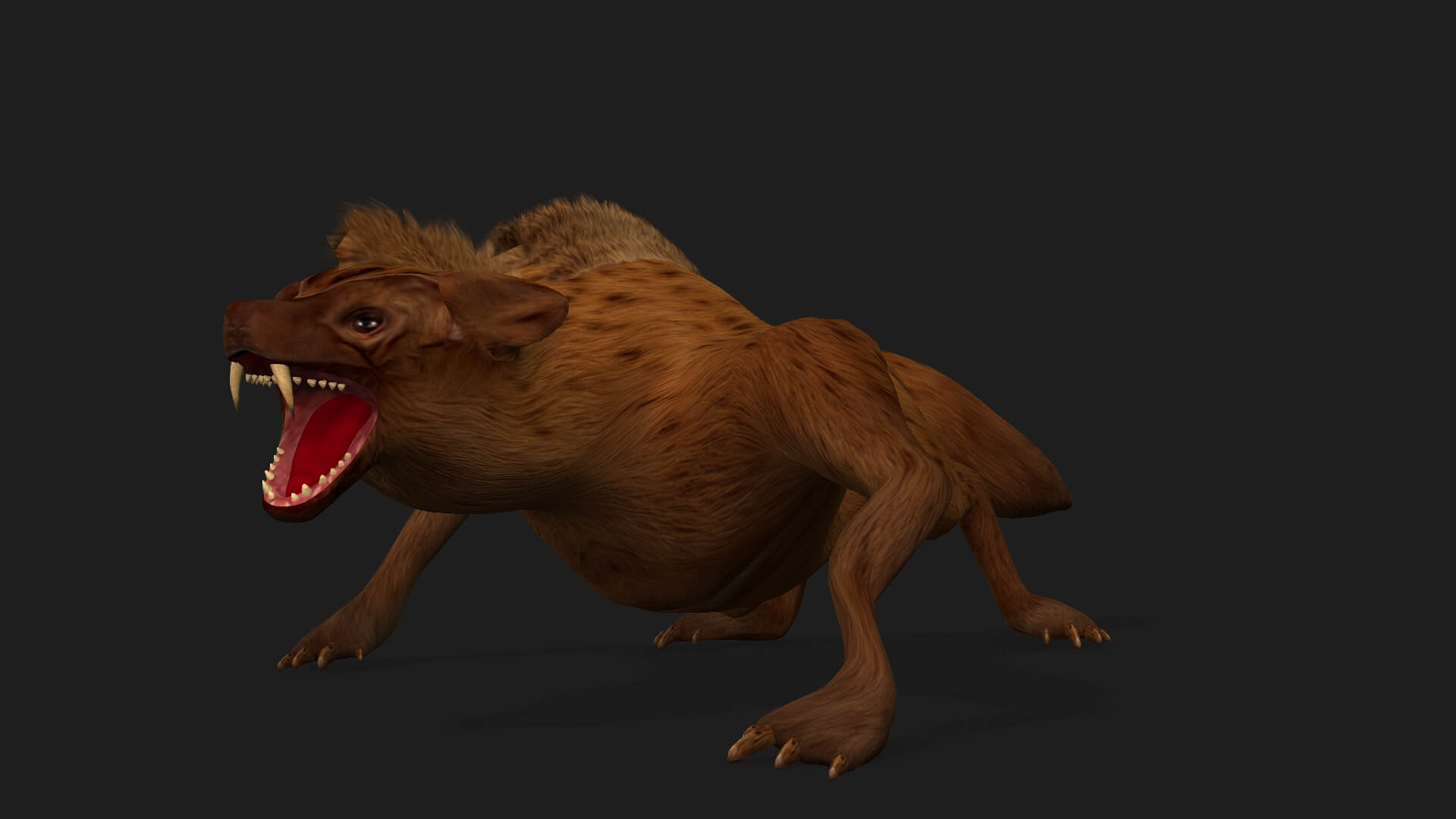 Hyenas A4 Animated - Free 3D Model by Animated3d