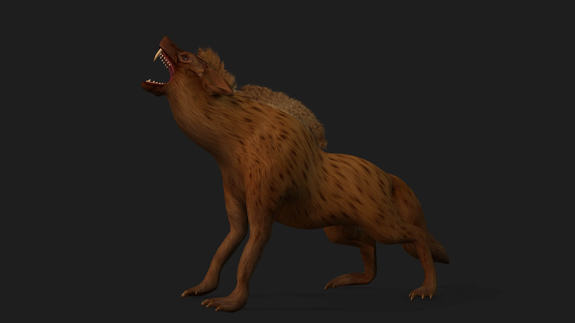 Hyenas A4 Animated - Free 3D Model by Animated3d