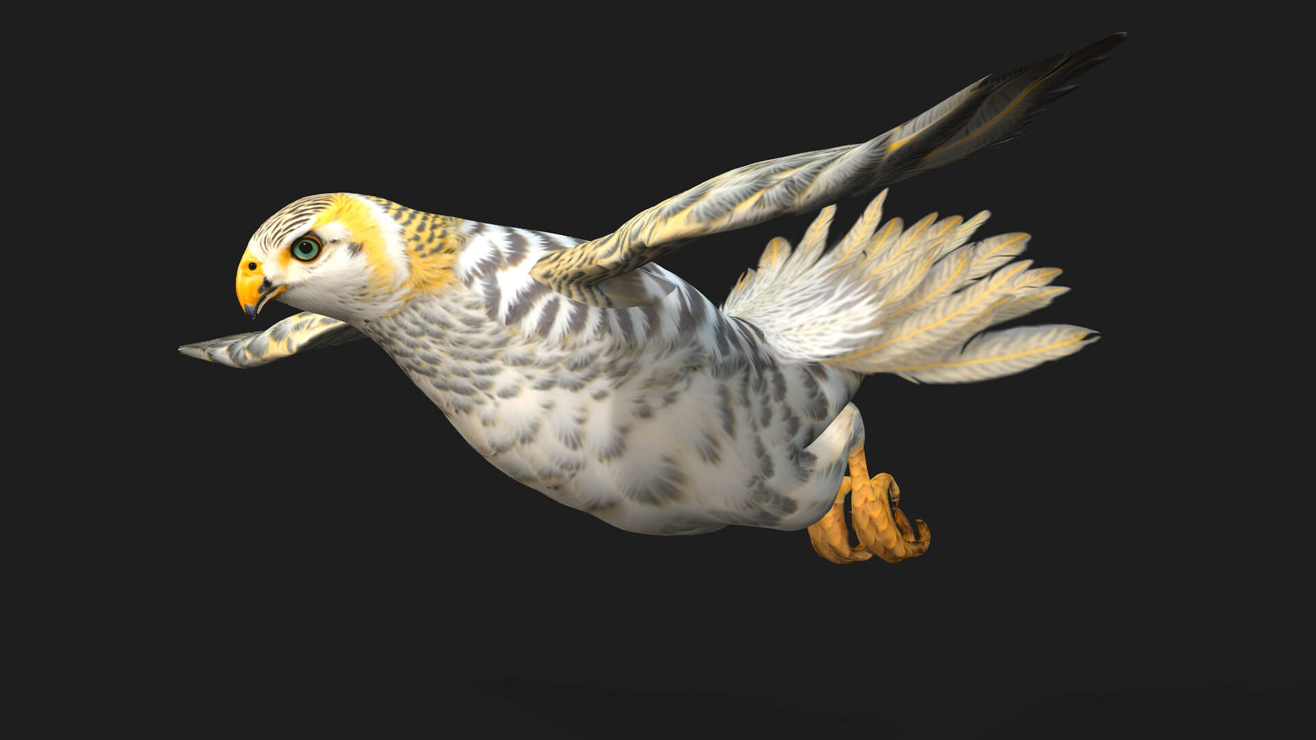Kestrel B7 Animated - 3D Model by Animated3d