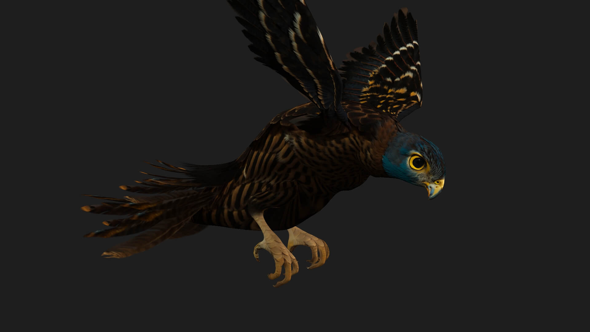Kestrel B8 Animated - 3D Model by Animated3d