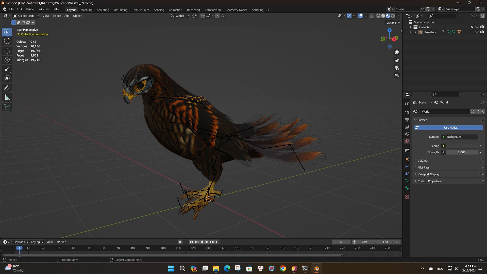 Kestrel B9 Animated - 3D Model by Animated3d