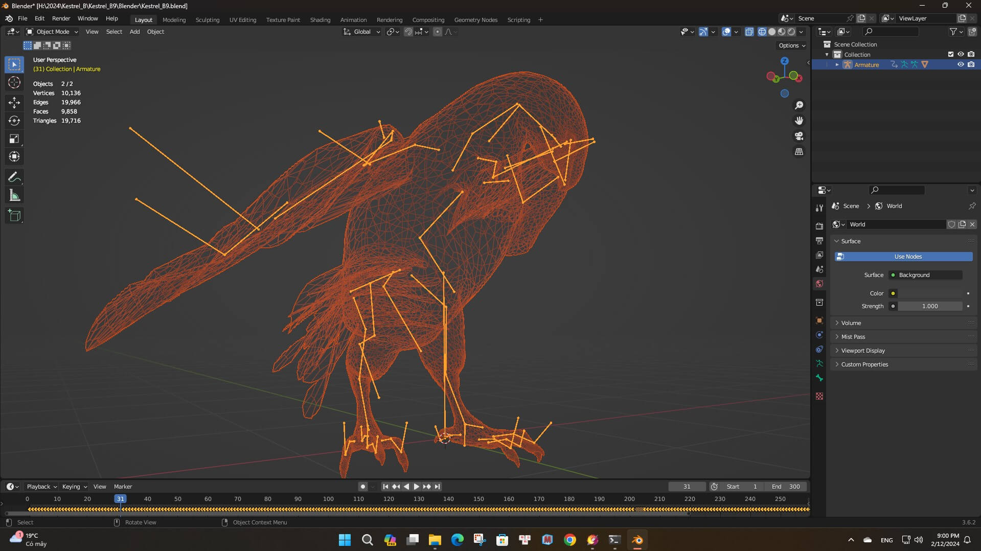 Kestrel B9 Animated - 3D Model by Animated3d