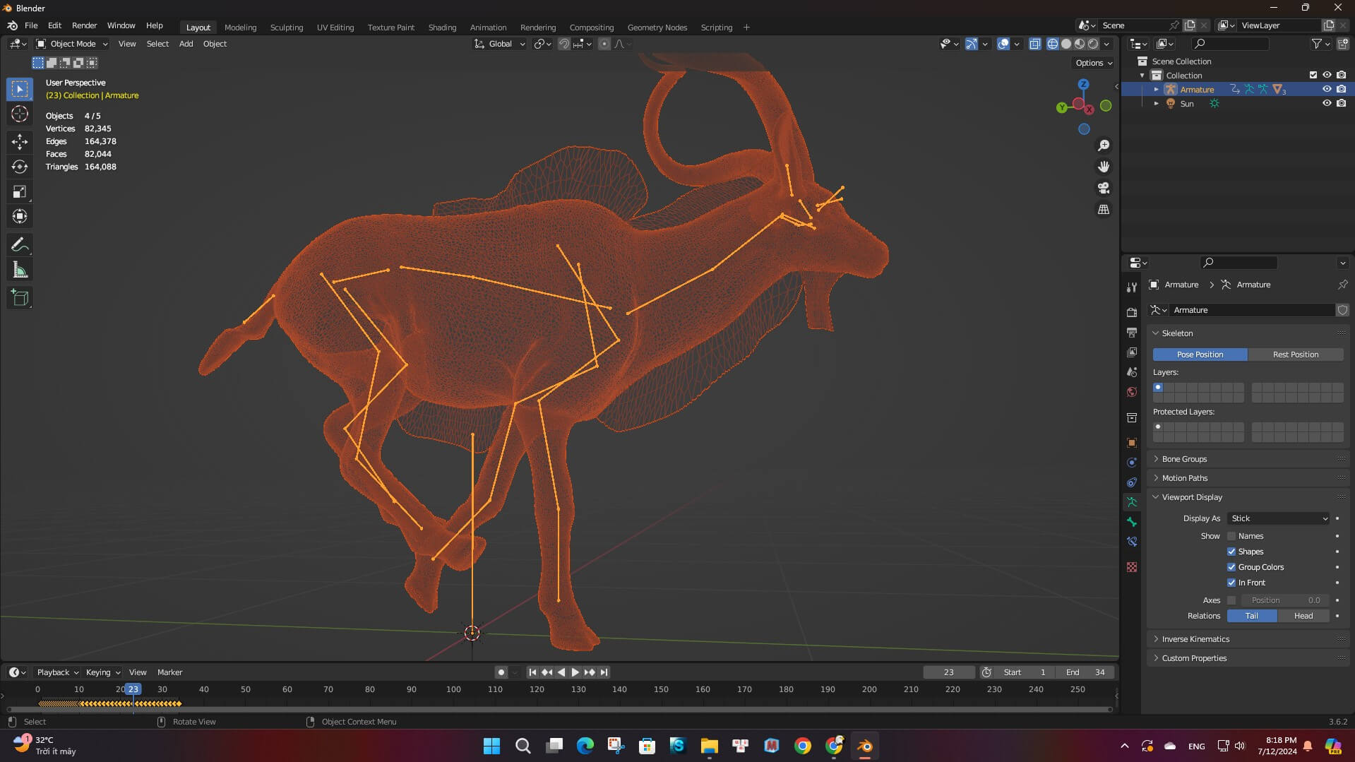 Kudu-Animated 3D Model by Animated3d