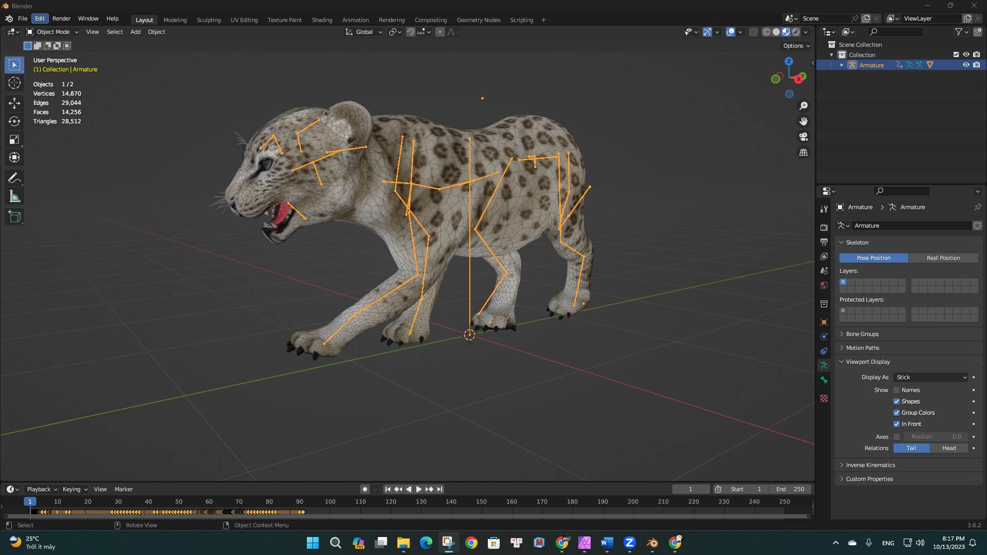 Leopard Baby A2 - 3D Model by Animated3d