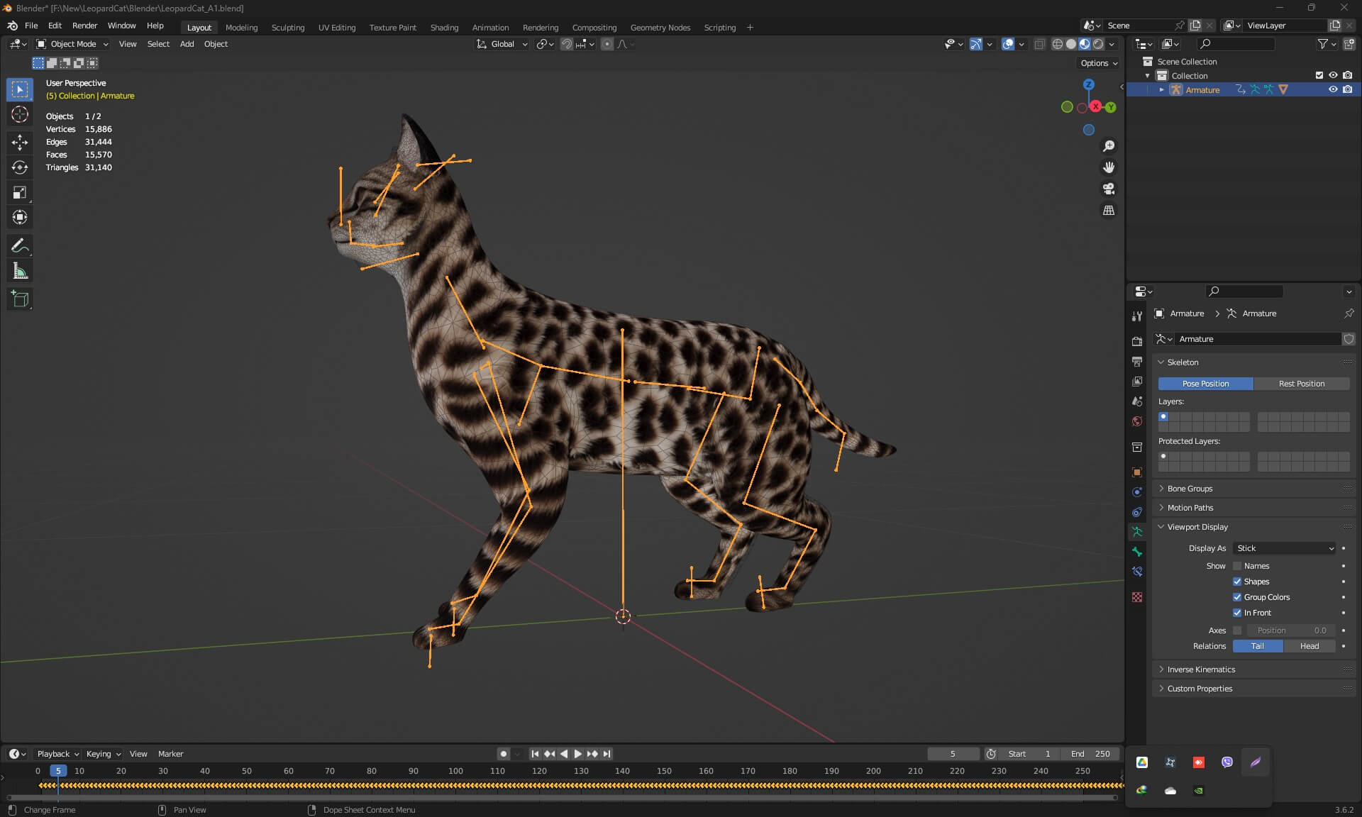 Leopardcat A1 - 3D Model by Animated3d