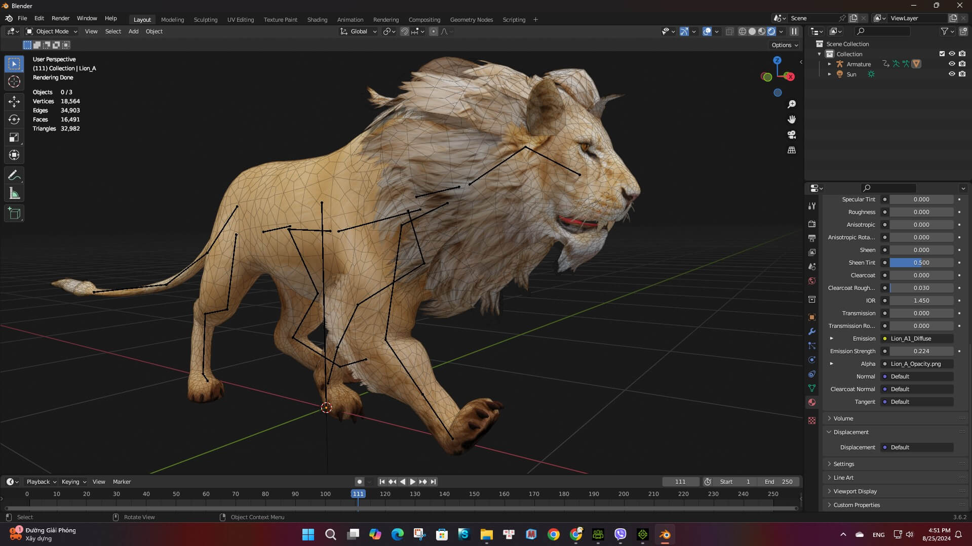 Lion-A1-Animated 3D Animation by Animated3d