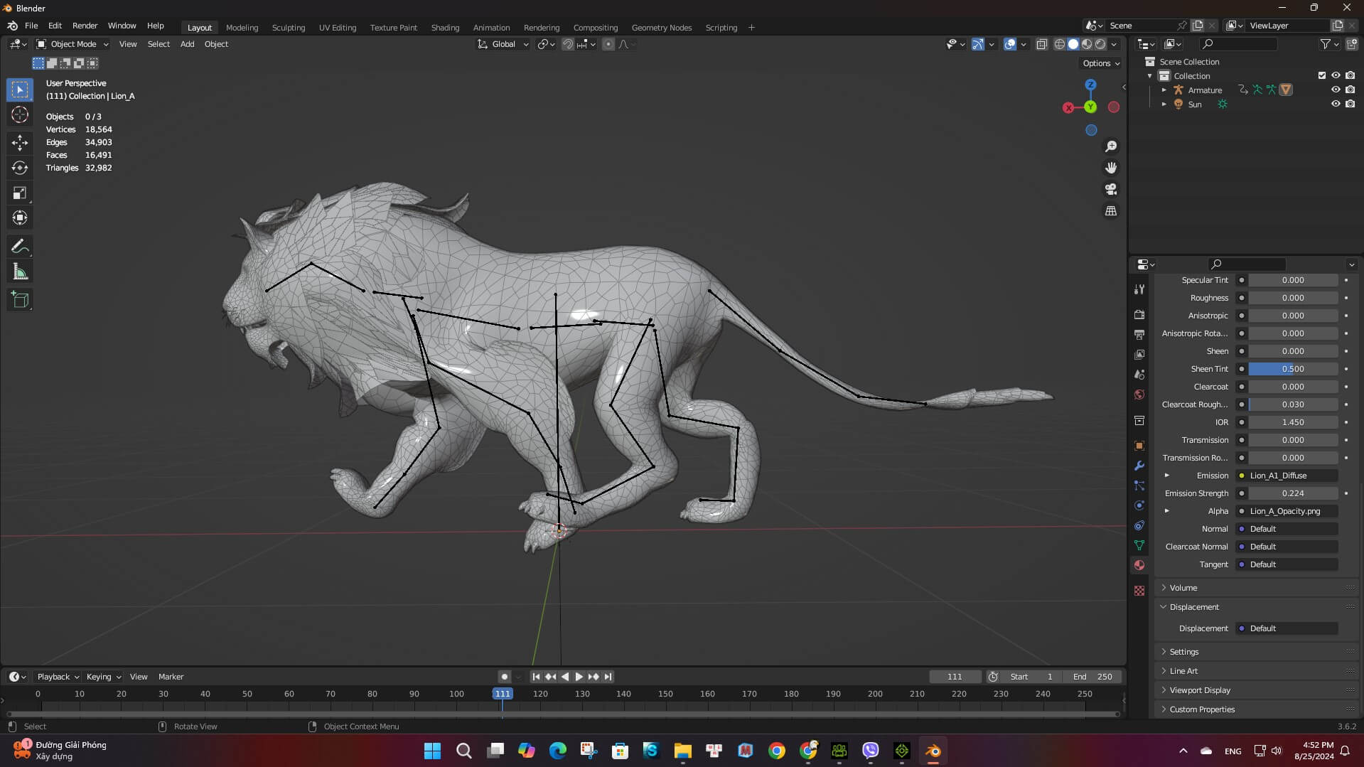 Lion-A1-Animated 3D Animation by Animated3d