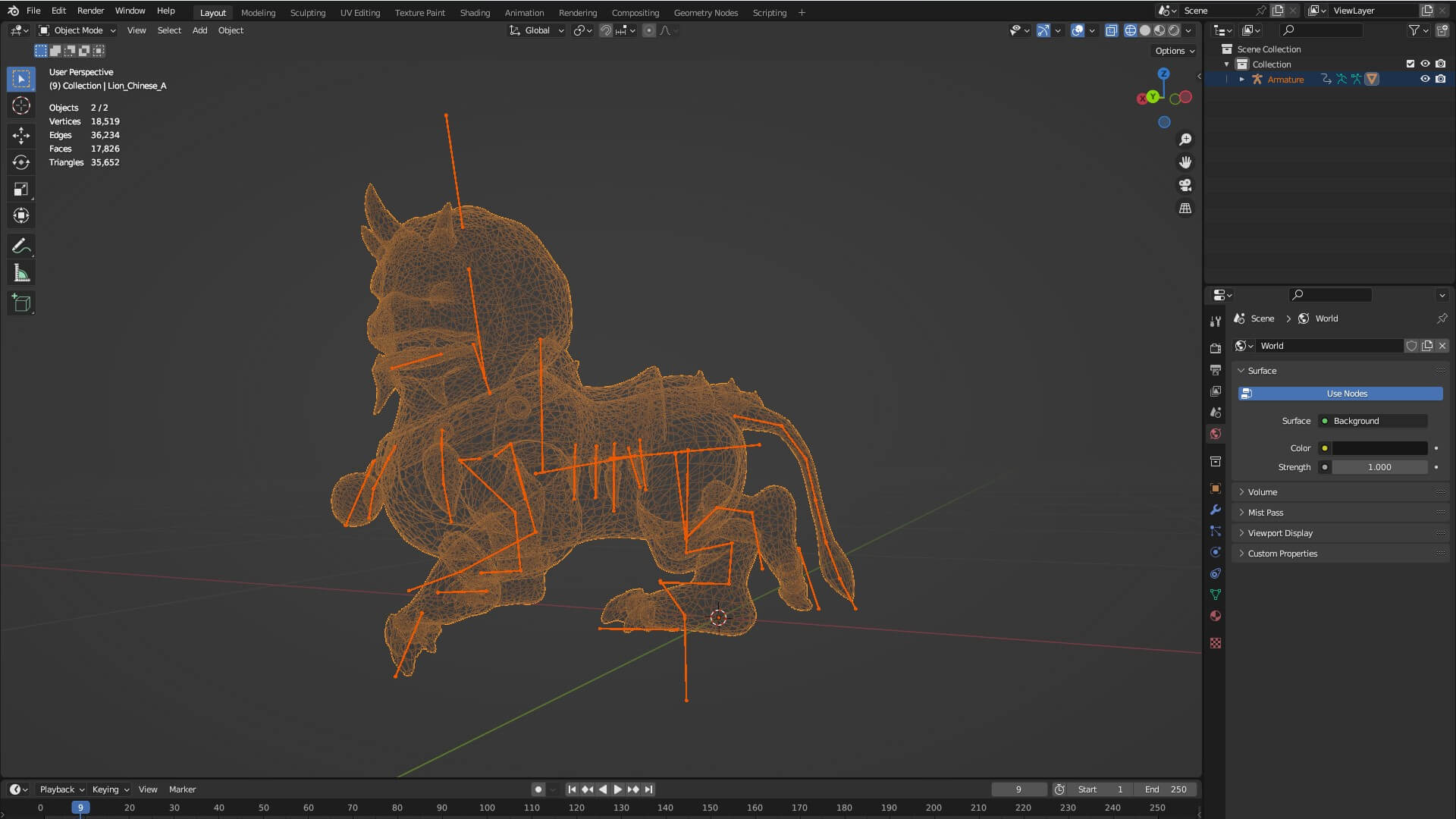 Lion Chinese-A2 3D Animation by Animated3d