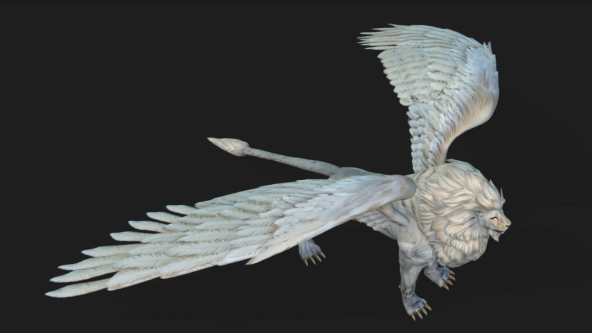 Lion Gryphus A1 - 3D Model by Animated3d