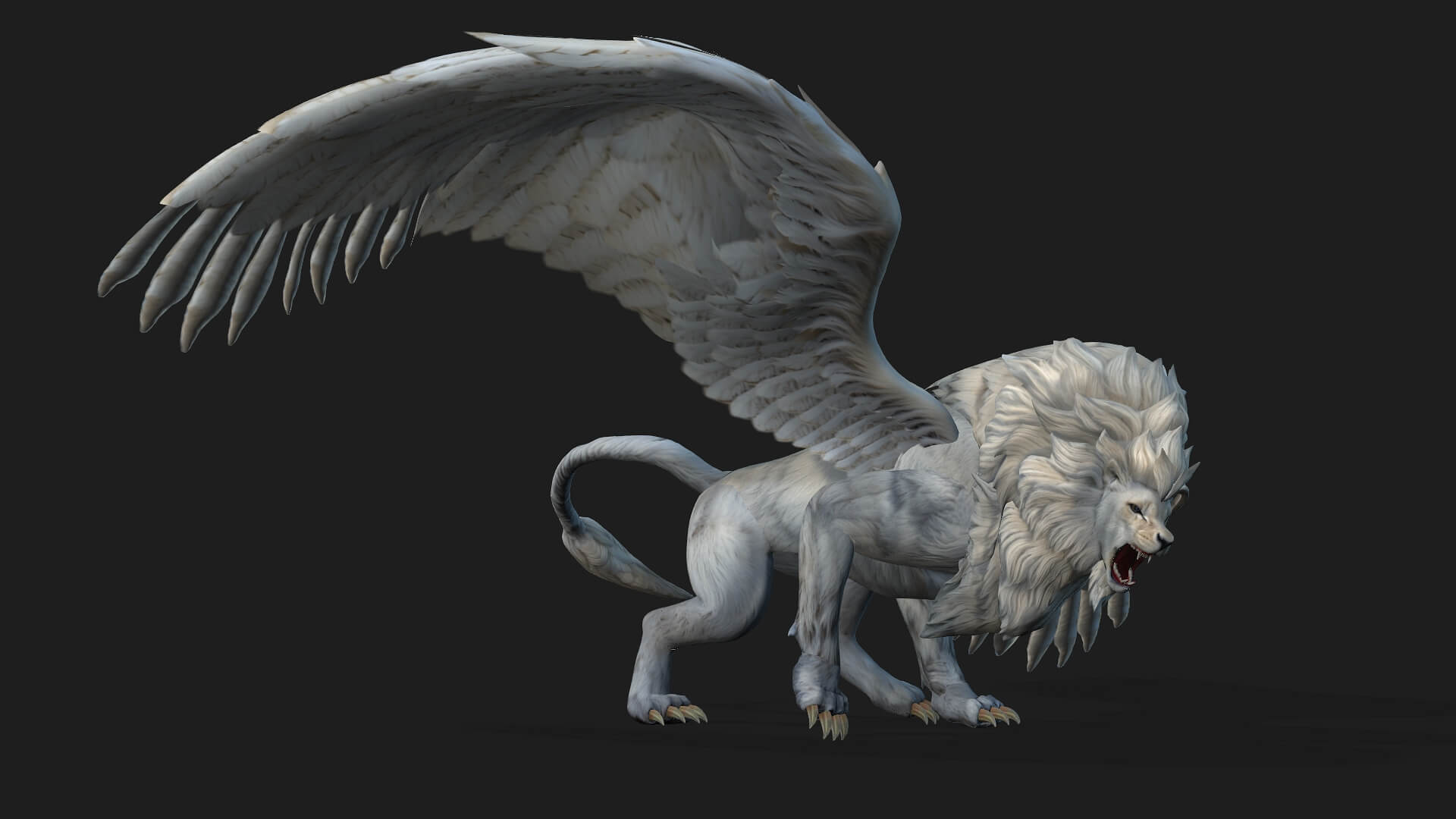 Lion Gryphus A1 - 3D Model by Animated3d