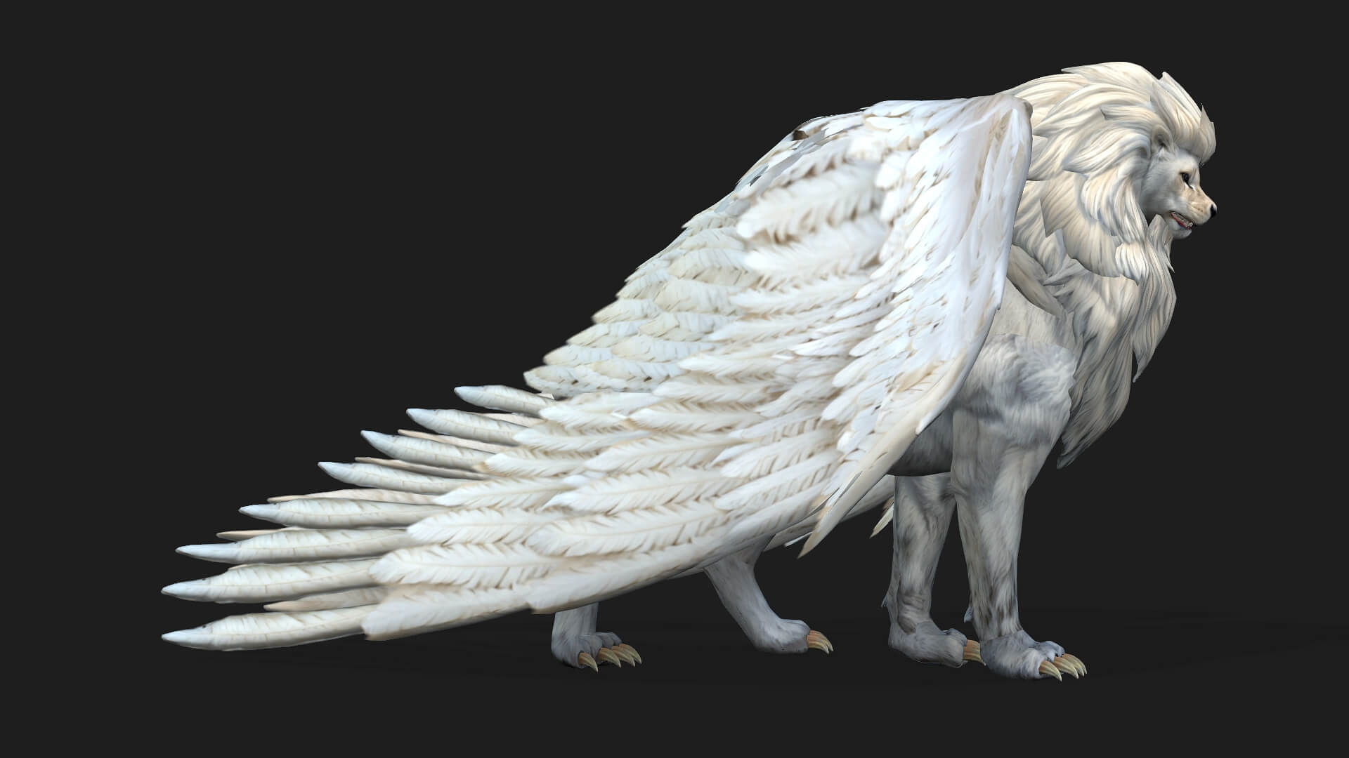 Lion Gryphus A1 - 3D Model by Animated3d