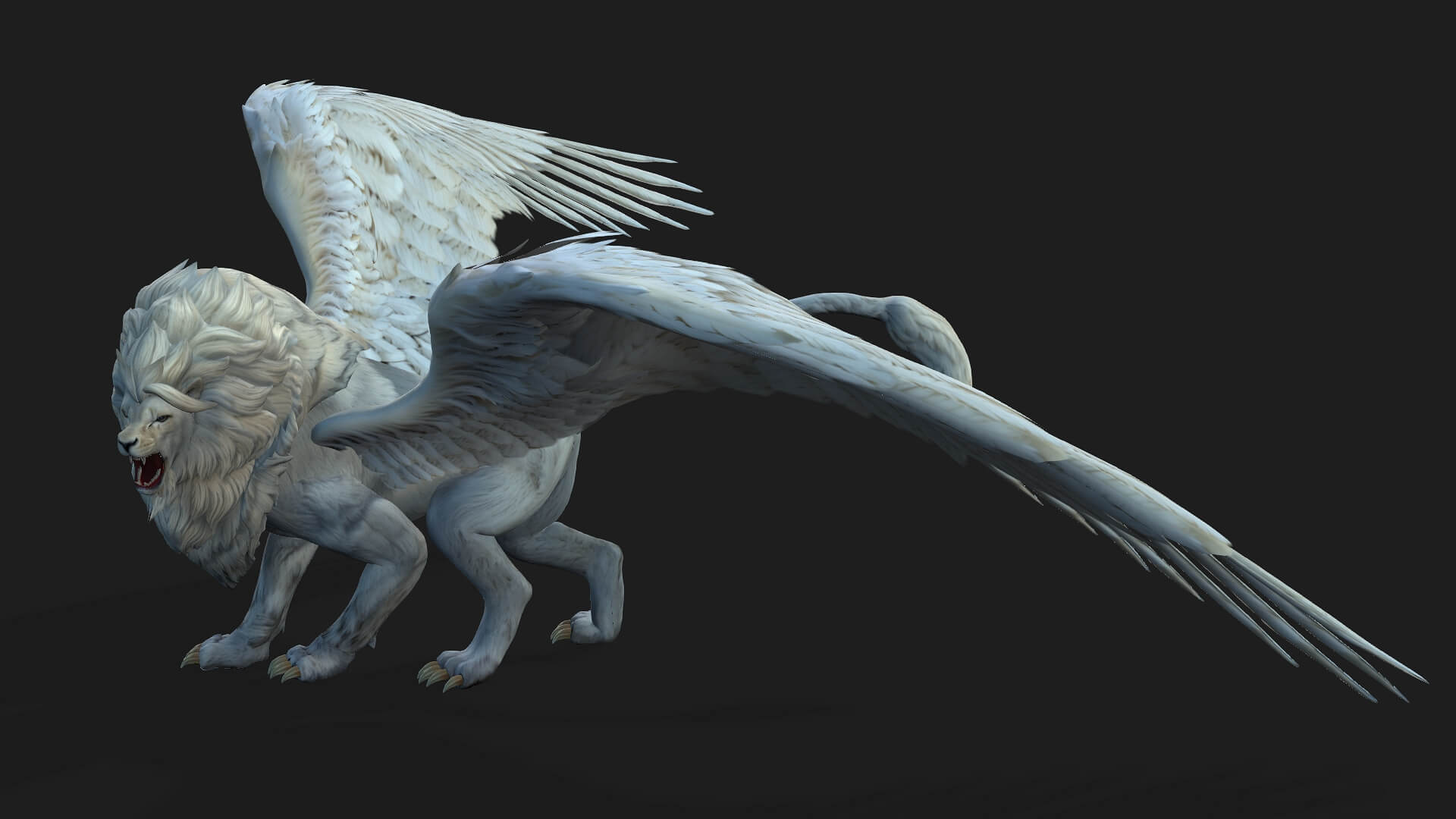Lion Gryphus A1 - 3D Model by Animated3d