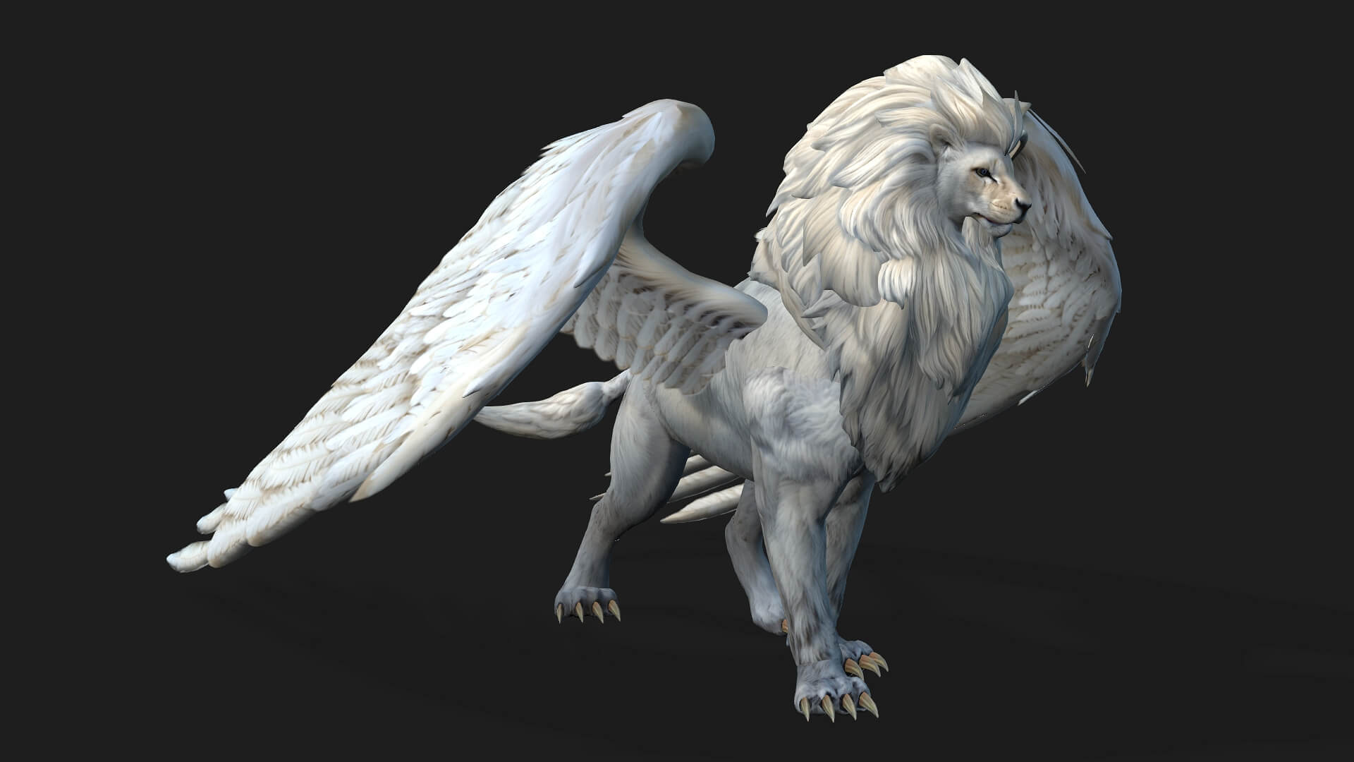 Lion Gryphus A1 - 3D Model by Animated3d