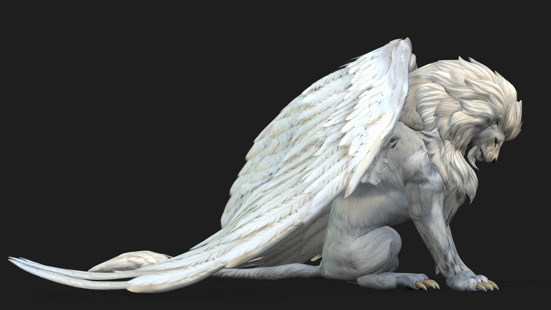 Lion Gryphus A1 - 3D Model by Animated3d