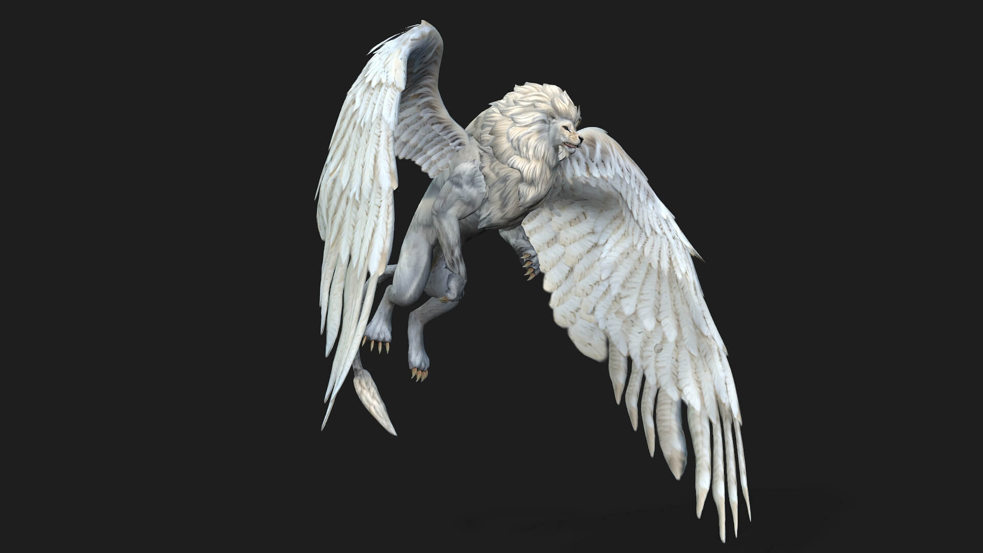 Lion Gryphus A1 - 3D Model by Animated3d