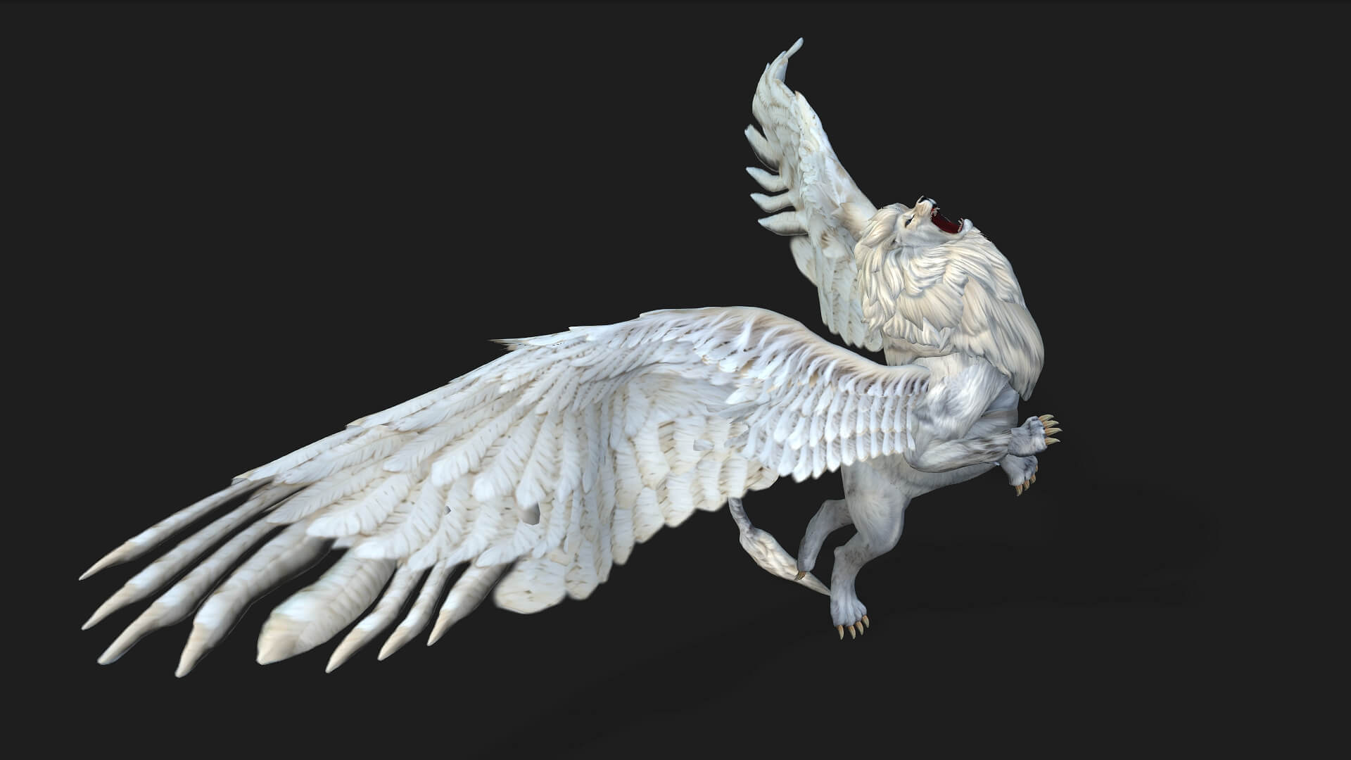 Lion Gryphus A1 - 3D Model by Animated3d