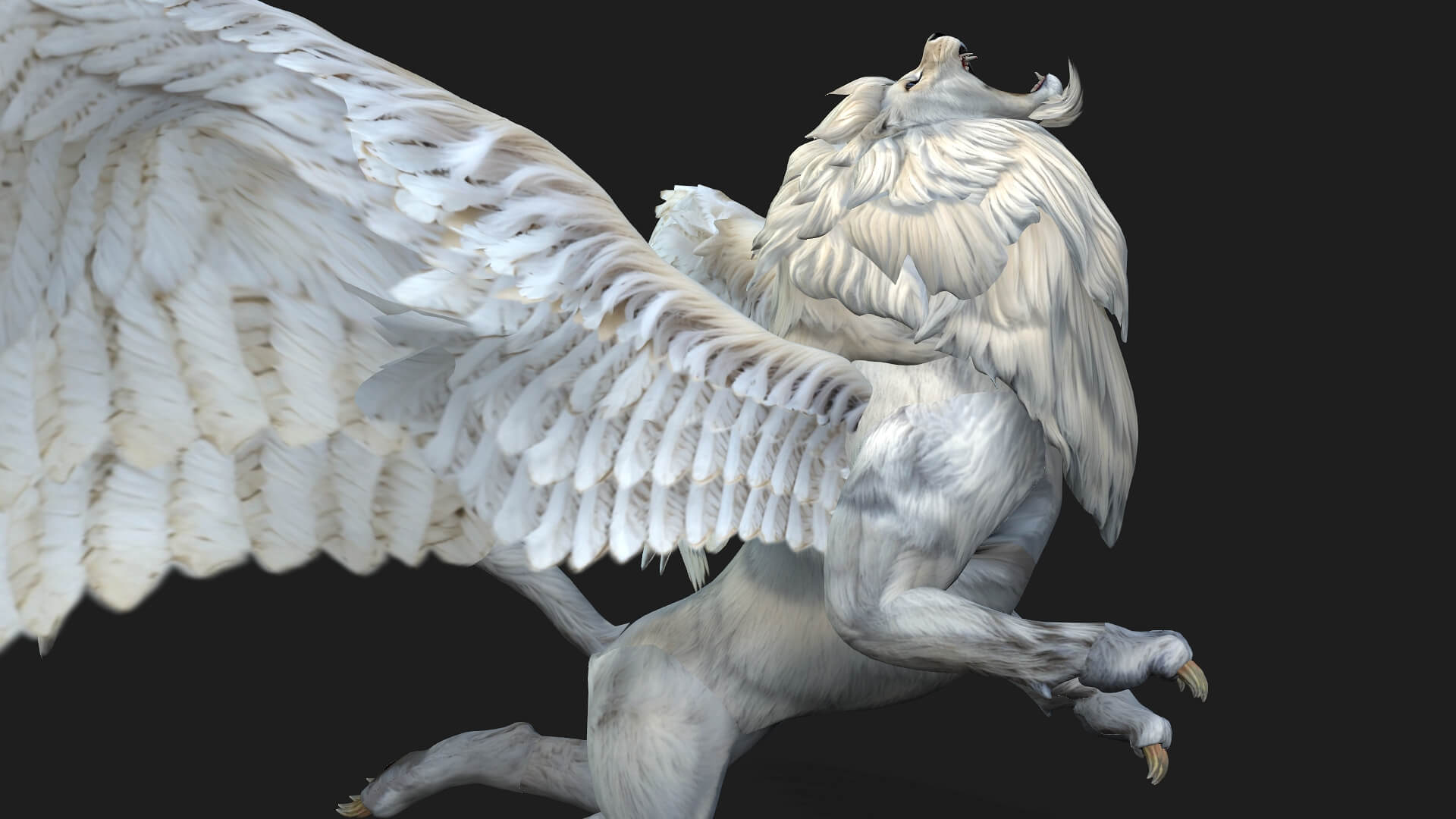 Lion Gryphus A1 - 3D Model by Animated3d