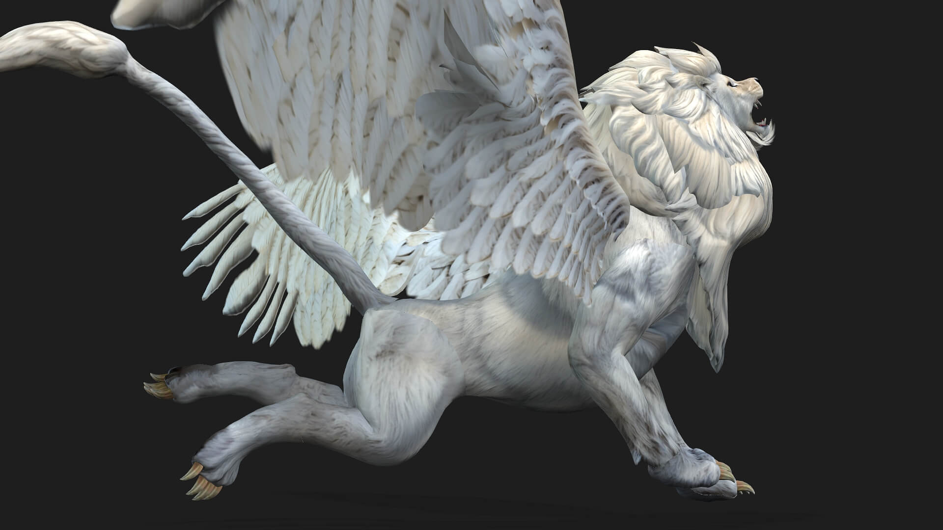Lion Gryphus A1 - 3D Model by Animated3d