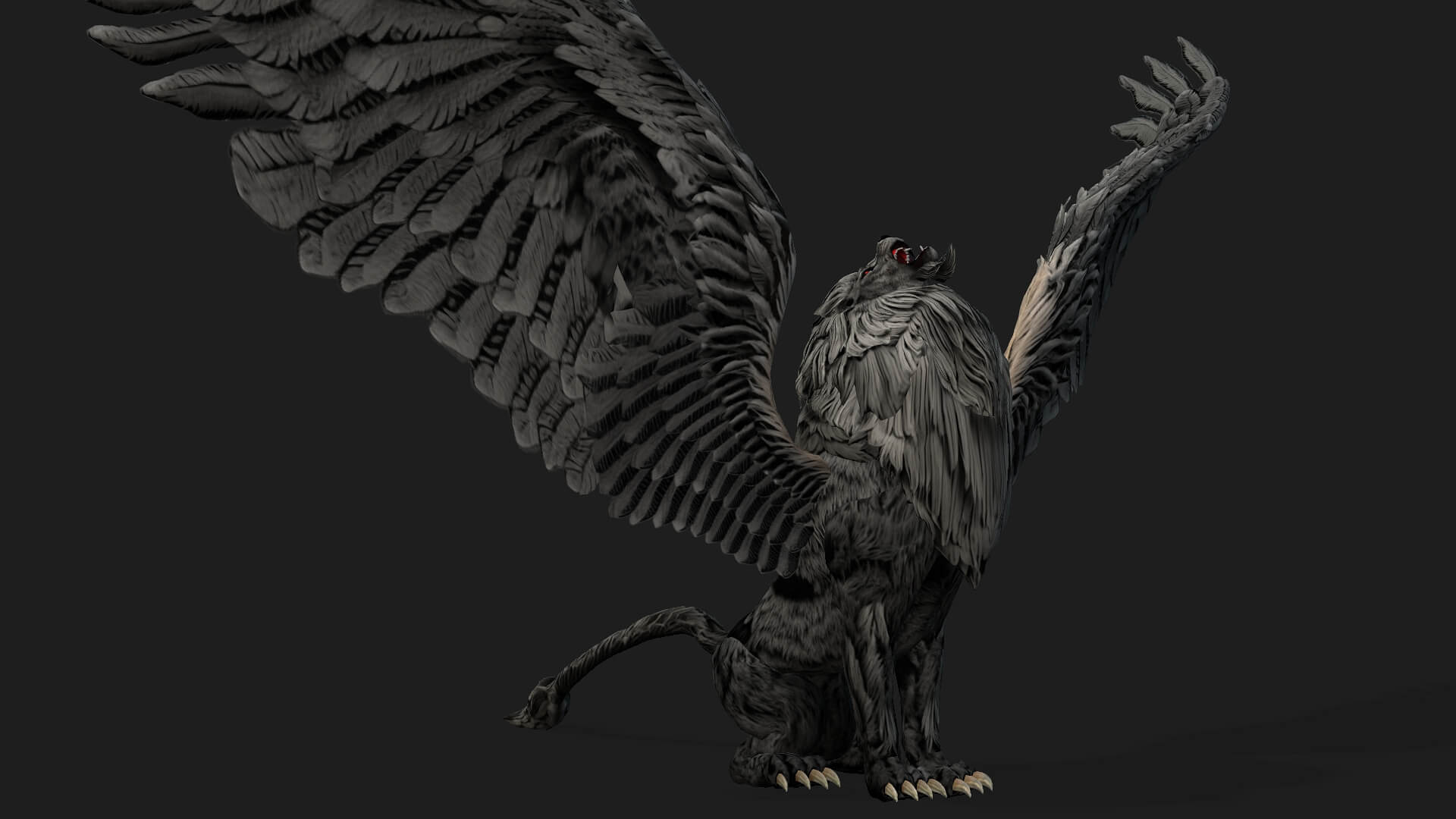 Lion Gryphus A2 - 3D Model by Animated3d