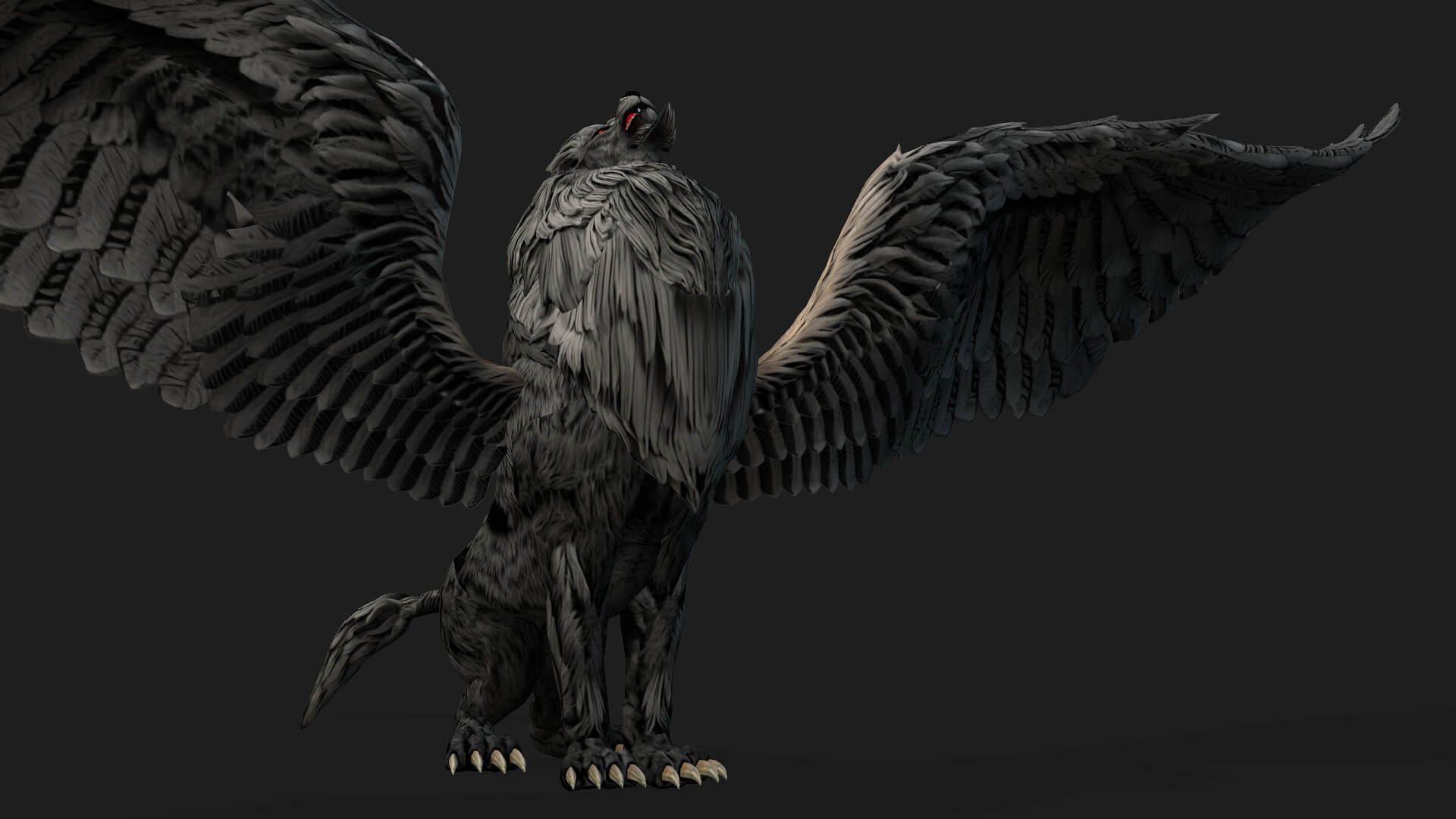 Lion Gryphus A2 - 3D Model by Animated3d