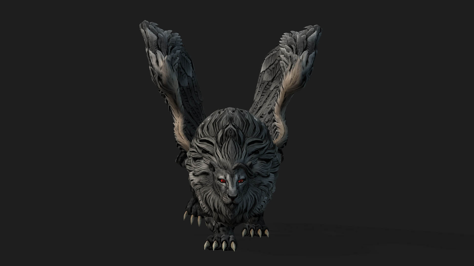 Lion Gryphus A2 - 3D Model by Animated3d