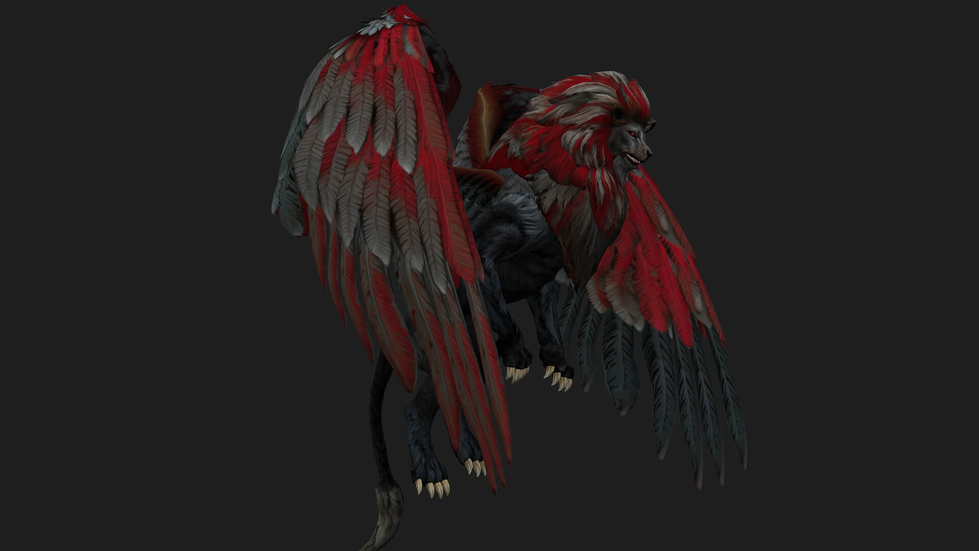Lion Gryphus A3 - 3D Model by Animated3d