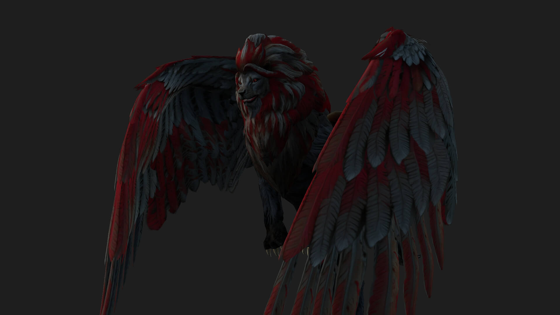 Lion Gryphus A3 - 3D Model by Animated3d
