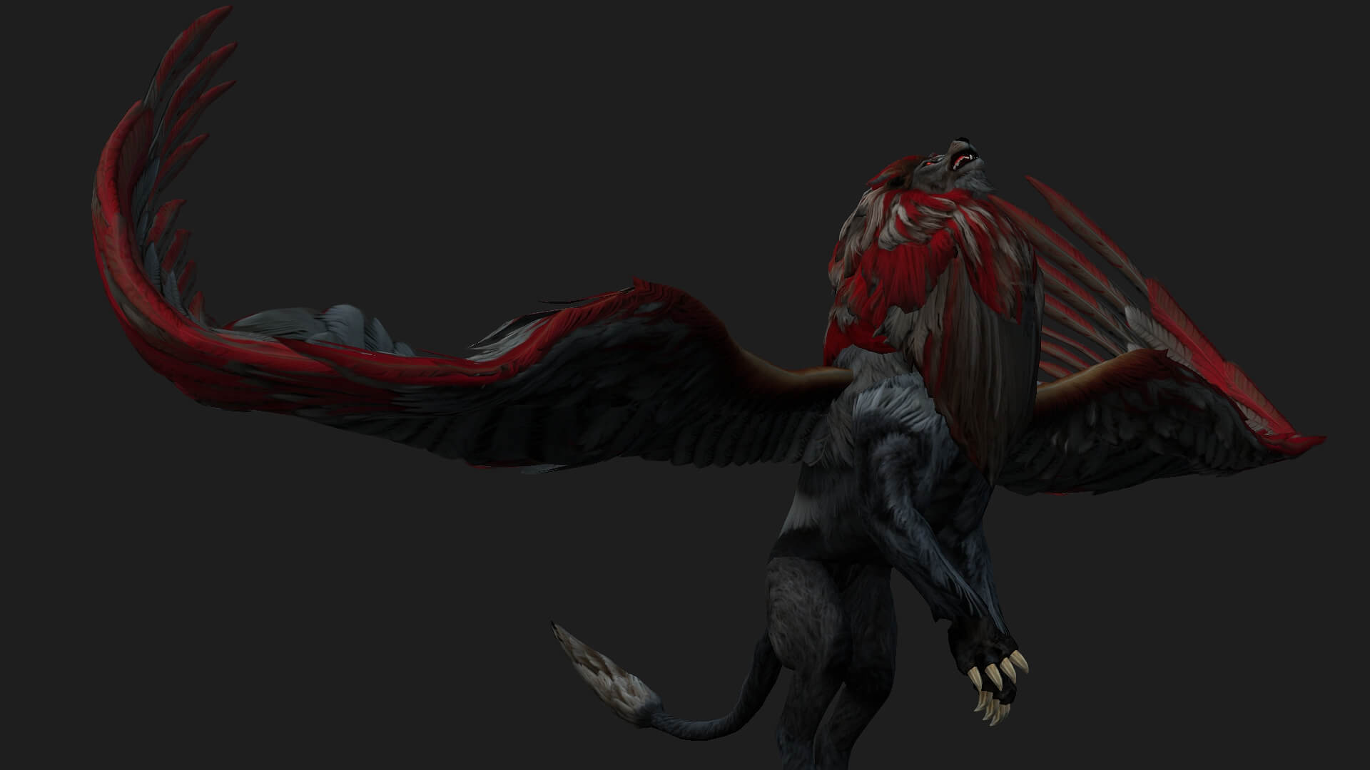 Lion Gryphus A3 - 3D Model by Animated3d
