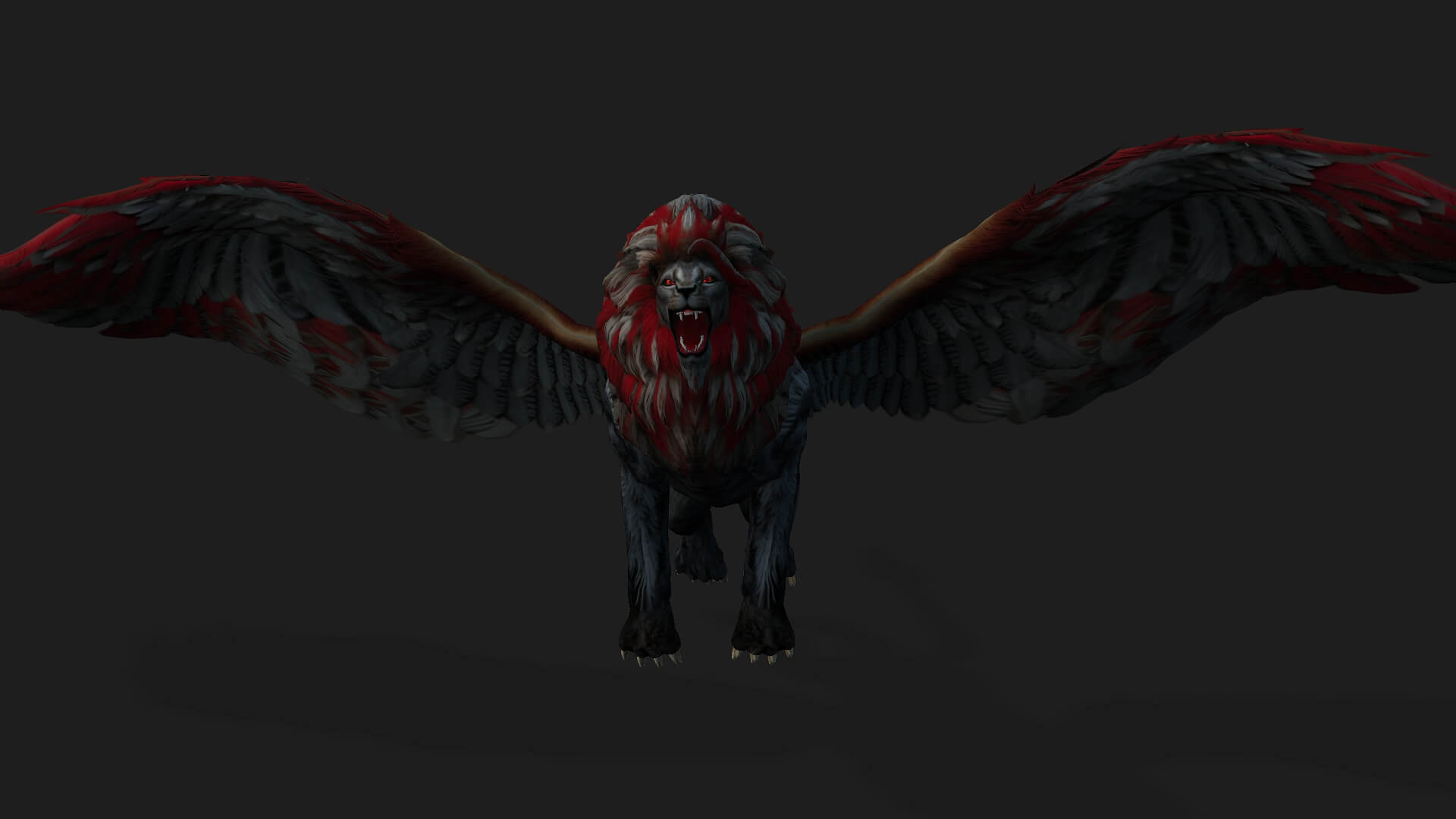 Lion Gryphus A3 - 3D Model by Animated3d