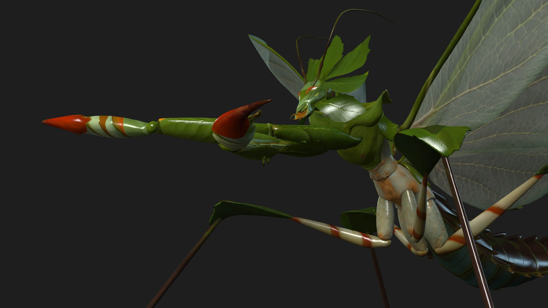 Mantis-A1-Animated 3D Model by Animated3d