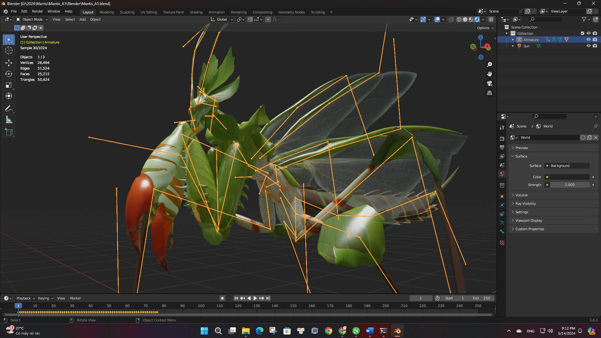 Mantis-A1-Animated 3D Model by Animated3d