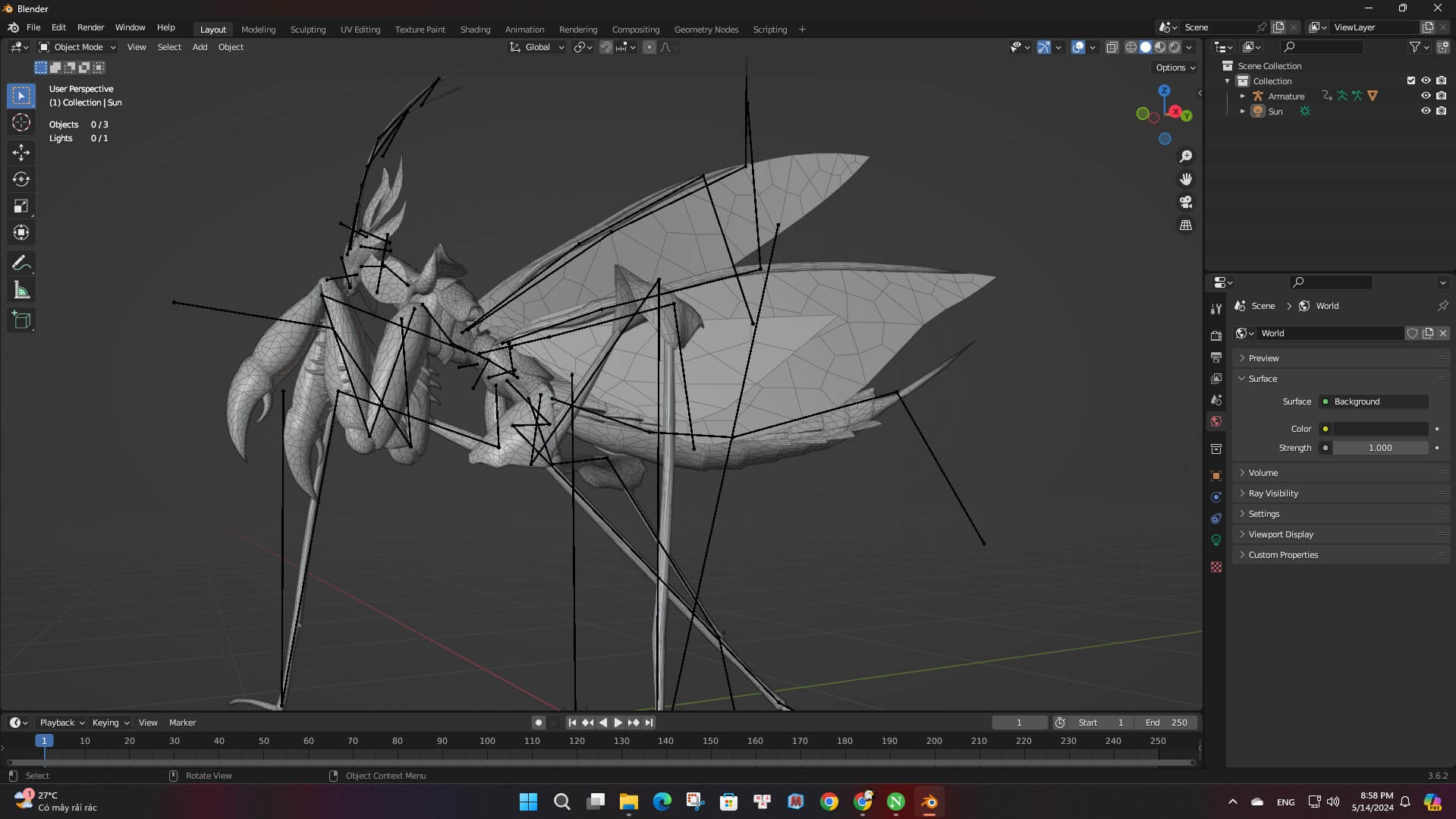 Mantis-A1-Animated 3D Model by Animated3d