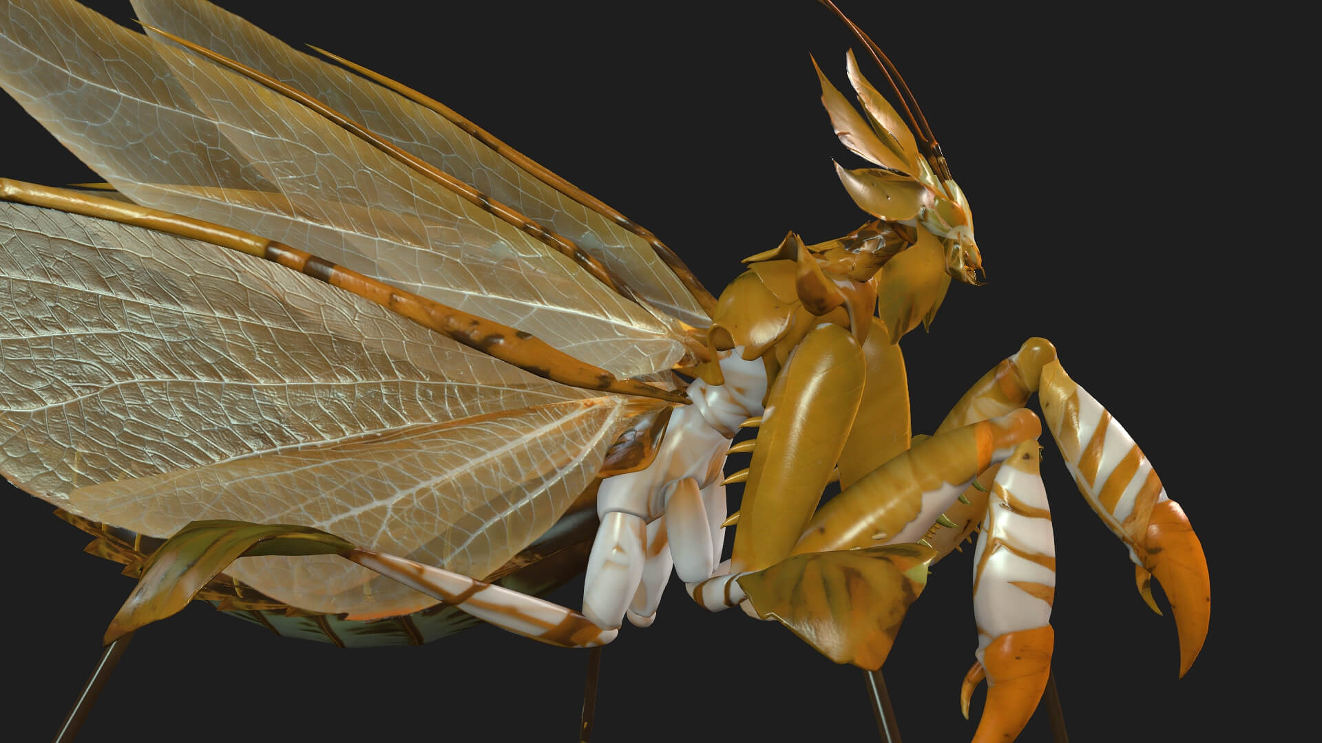 Mantis-A2-Animated 3D Model by Animated3d