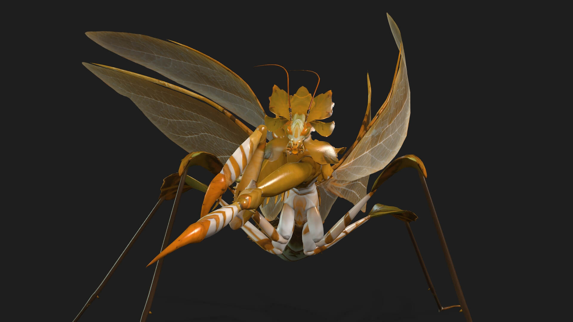 Mantis-A2-Animated 3D Model by Animated3d
