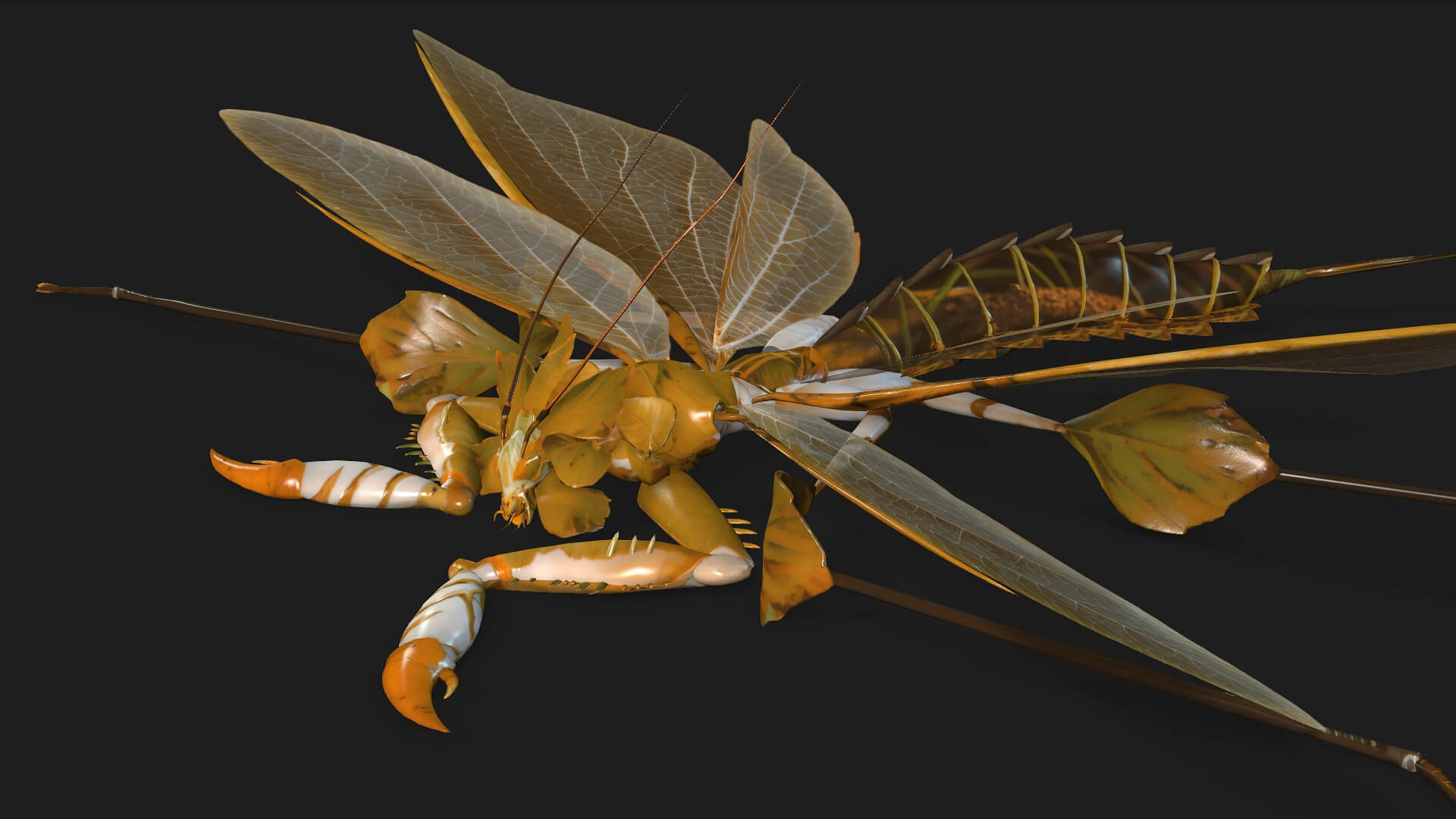 Mantis-A2-Animated 3D Model by Animated3d