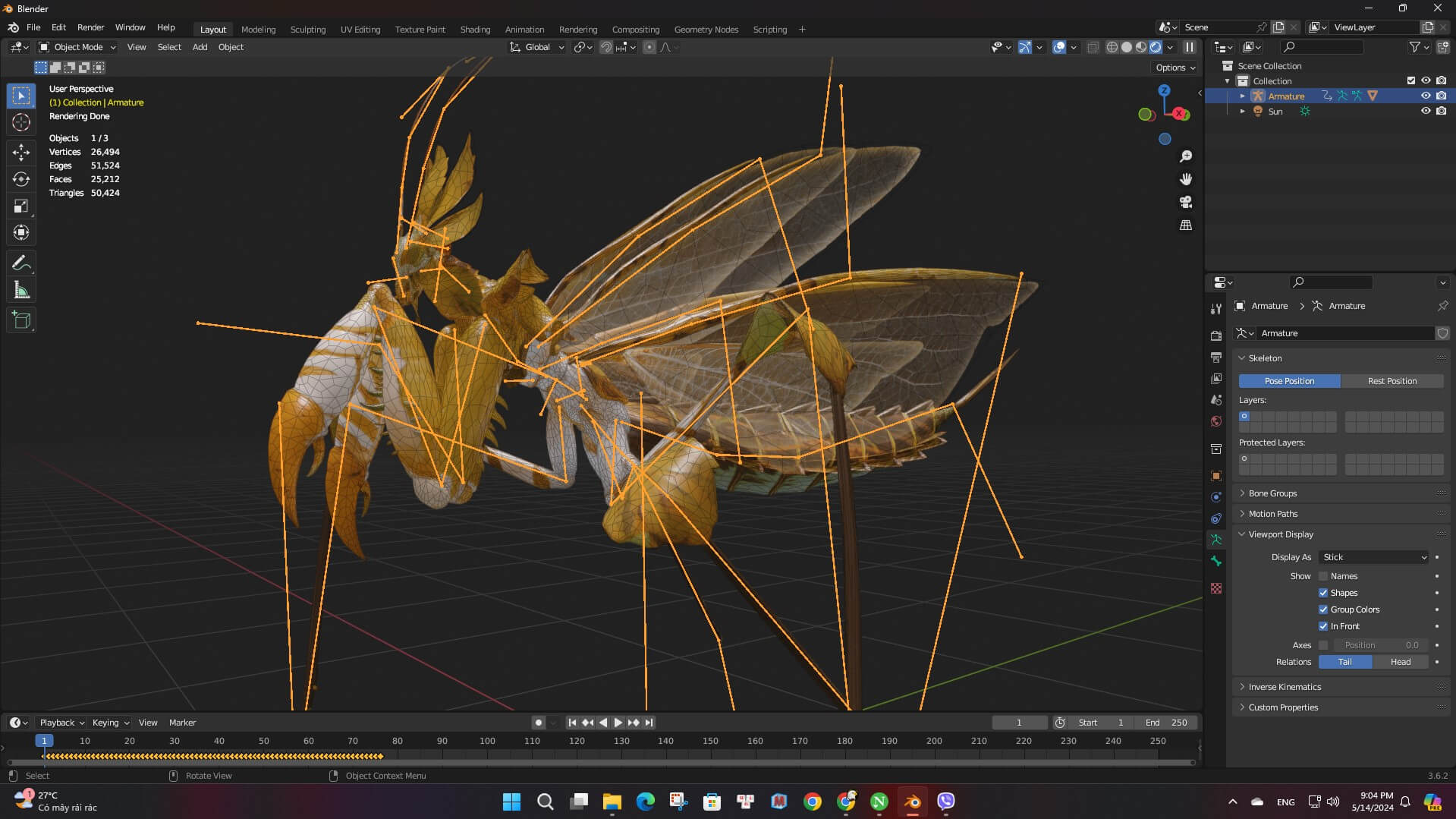 Mantis-A2-Animated 3D Model by Animated3d