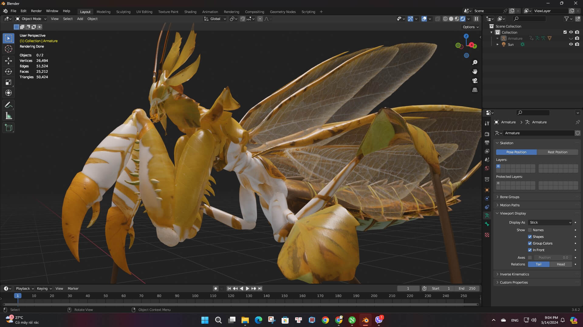 Mantis-A2-Animated 3D Model by Animated3d