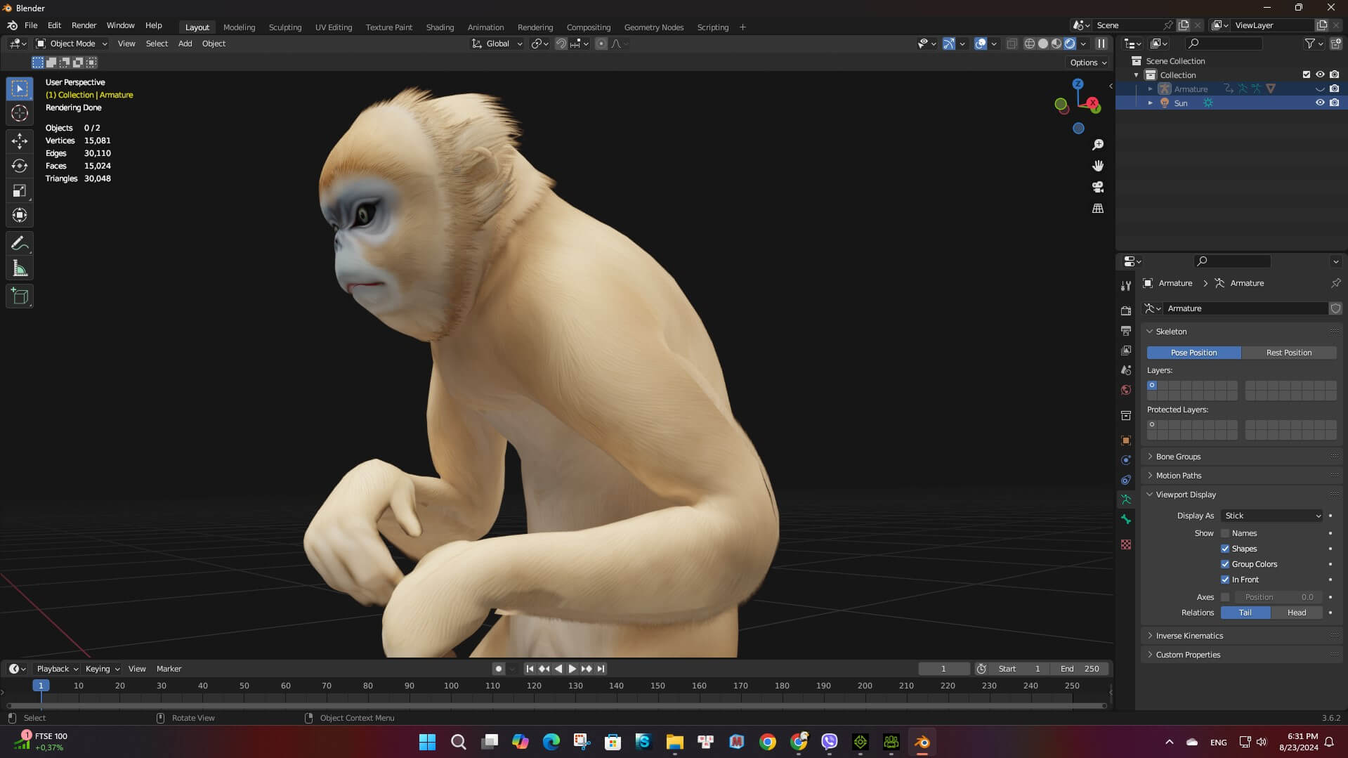 Monkey-A2-Animated 3D Animation by Animated3d